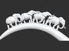 Carved Ivory Elephant Bridge 3d printable model tusk V2 3D model 3D ...