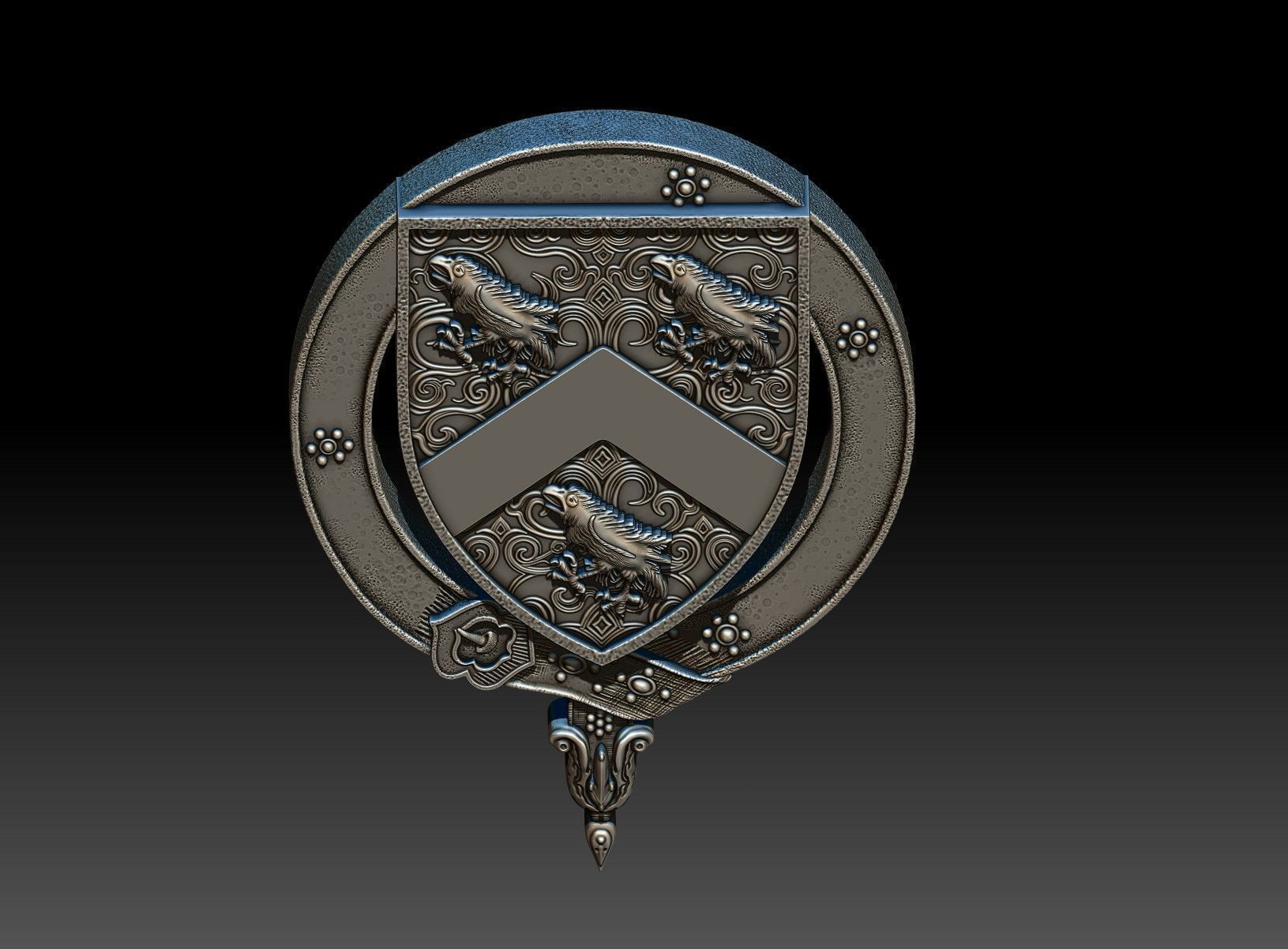 Belt Coat of Arms 3D model 3D printable | CGTrader