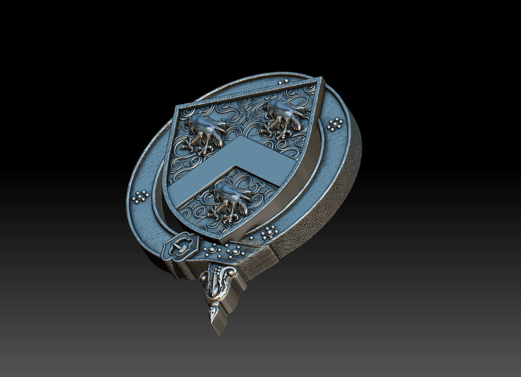 Belt Coat of Arms 3D model 3D printable | CGTrader