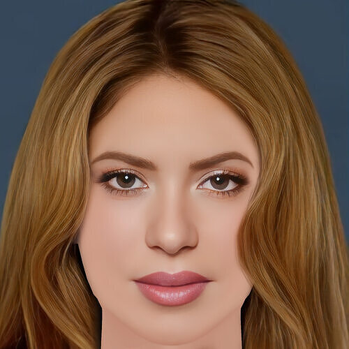3D model Shakira Head - No Hair - Low poly head for game VR / AR / low ...