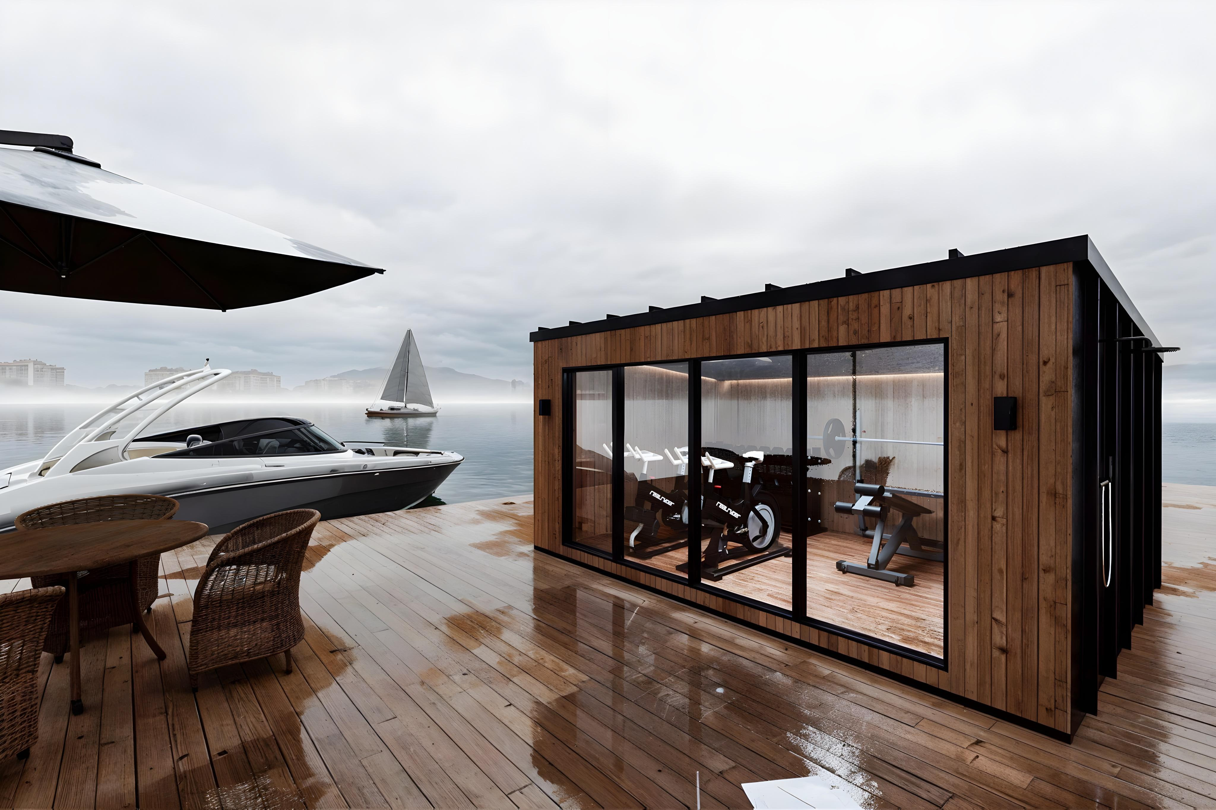 Tiny wood Gym free 3D model | CGTrader