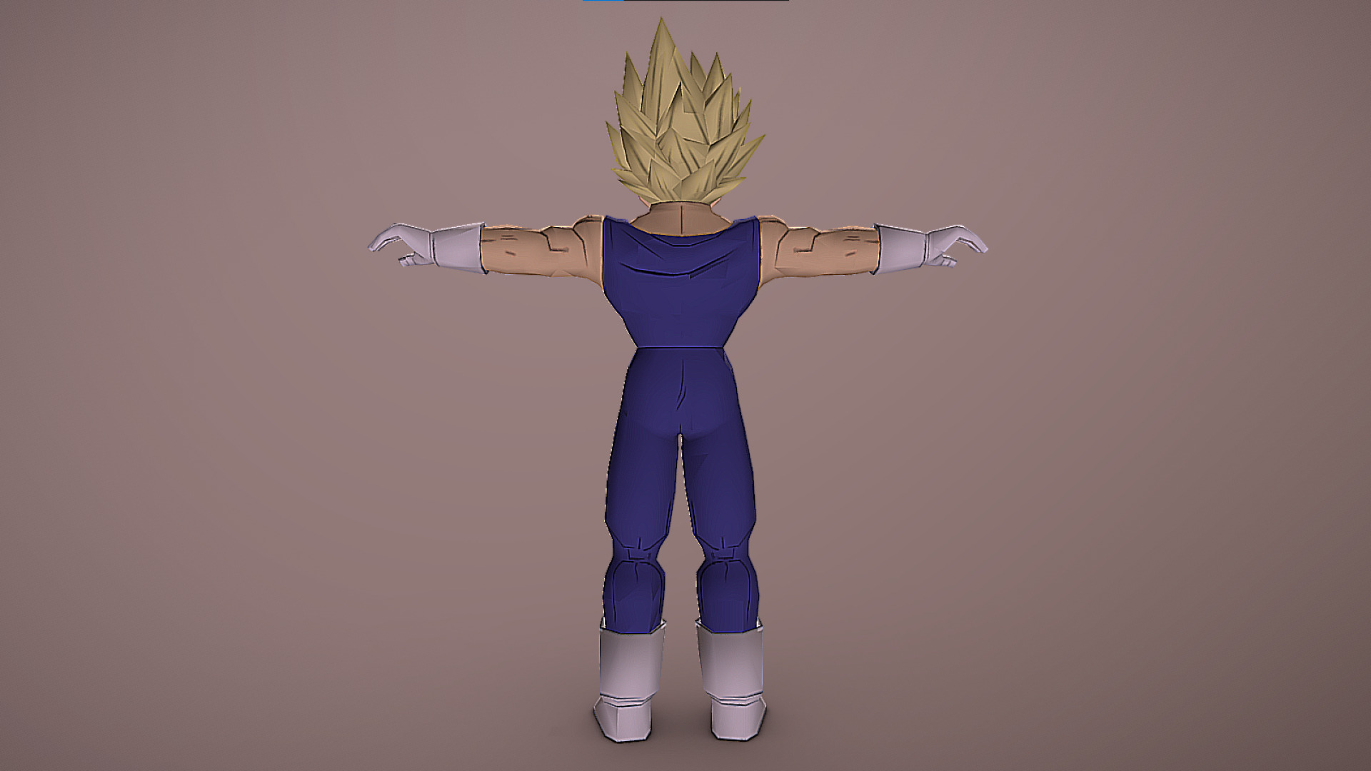 3D model Majin Vegeta - Buu Saga - Dragon Ball Z VR / AR / low-poly ...