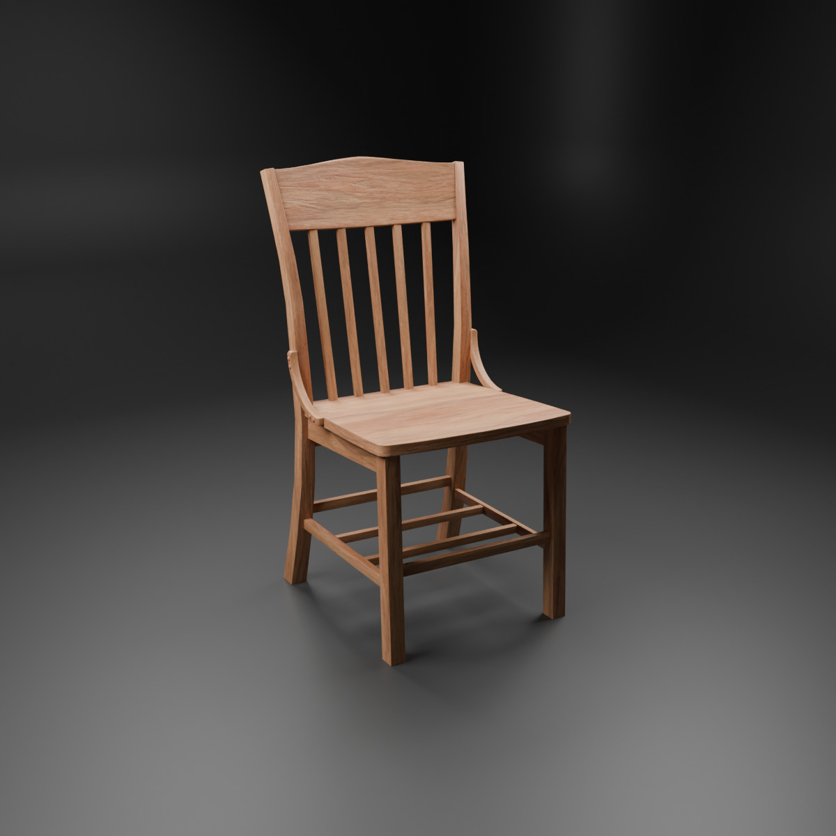 Wood Chair free 3D model | CGTrader