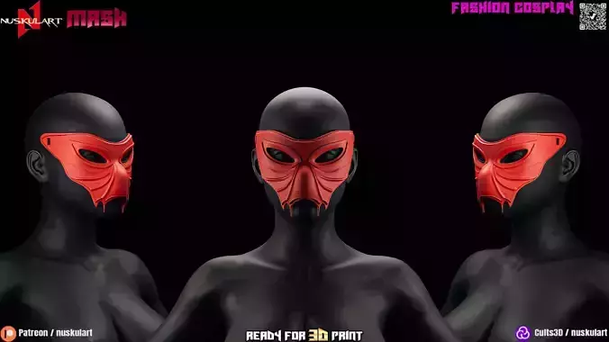 Cyber Tiger Mask - Fashion Cosplay 3D Printing Stl free 3D model 3D ...