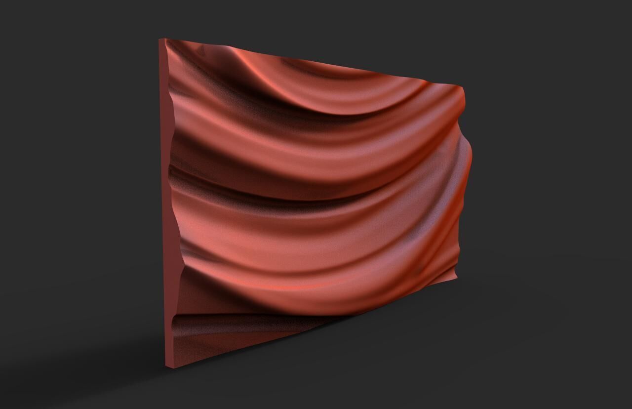 Panel Wave CNC STL file 3D model 3D printable | CGTrader