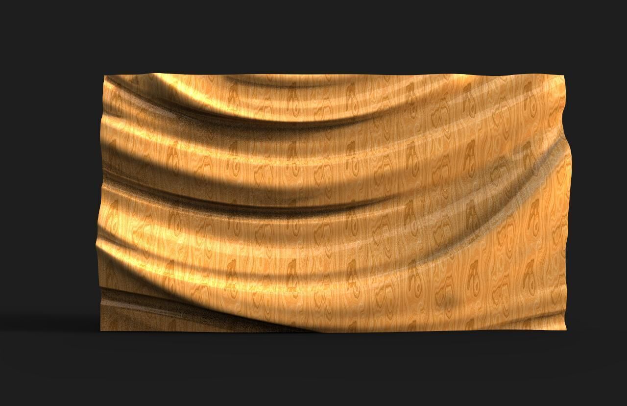 Panel Wave CNC STL file 3D model 3D printable | CGTrader