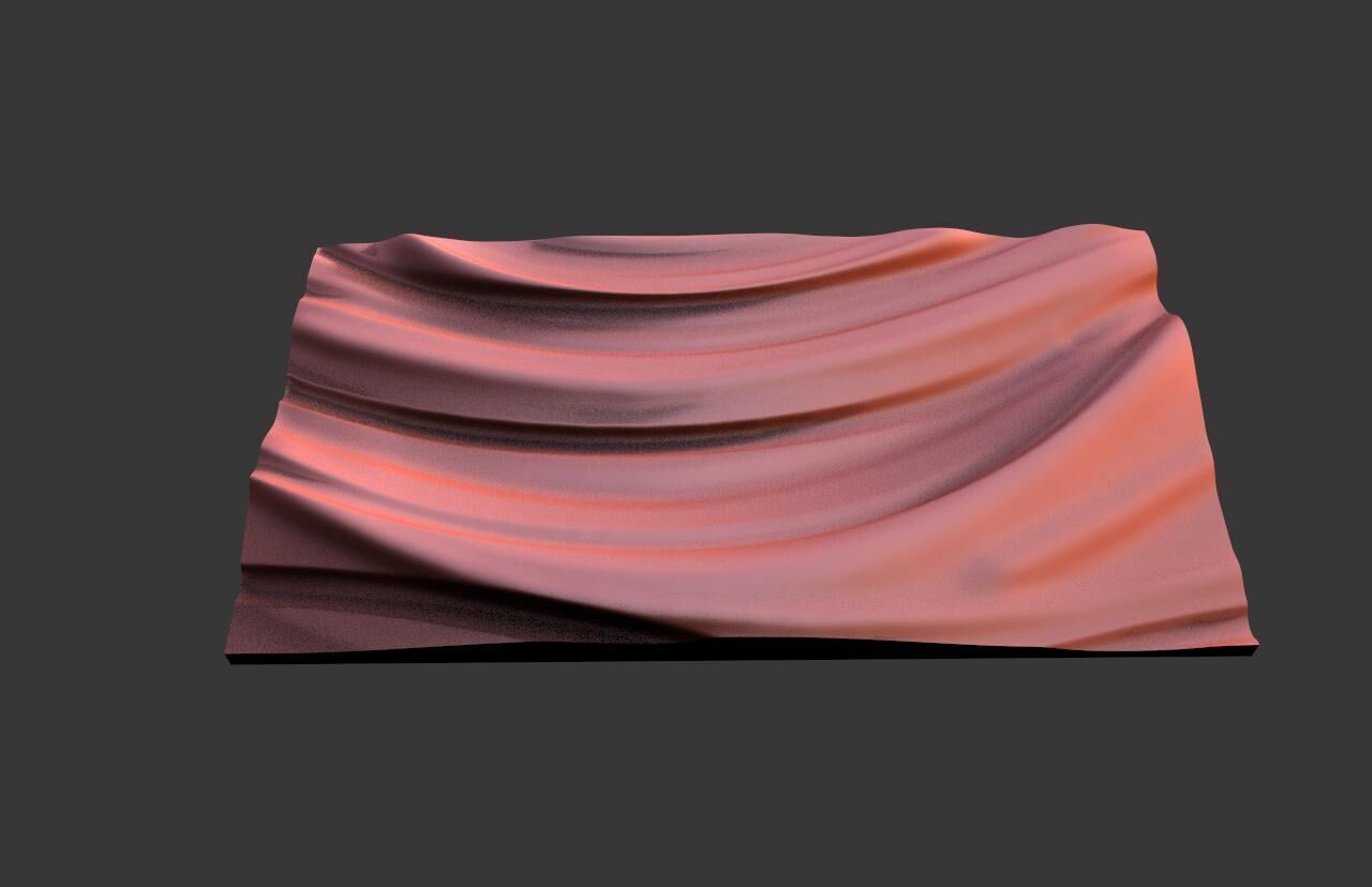 Panel Wave CNC STL file 3D model 3D printable | CGTrader