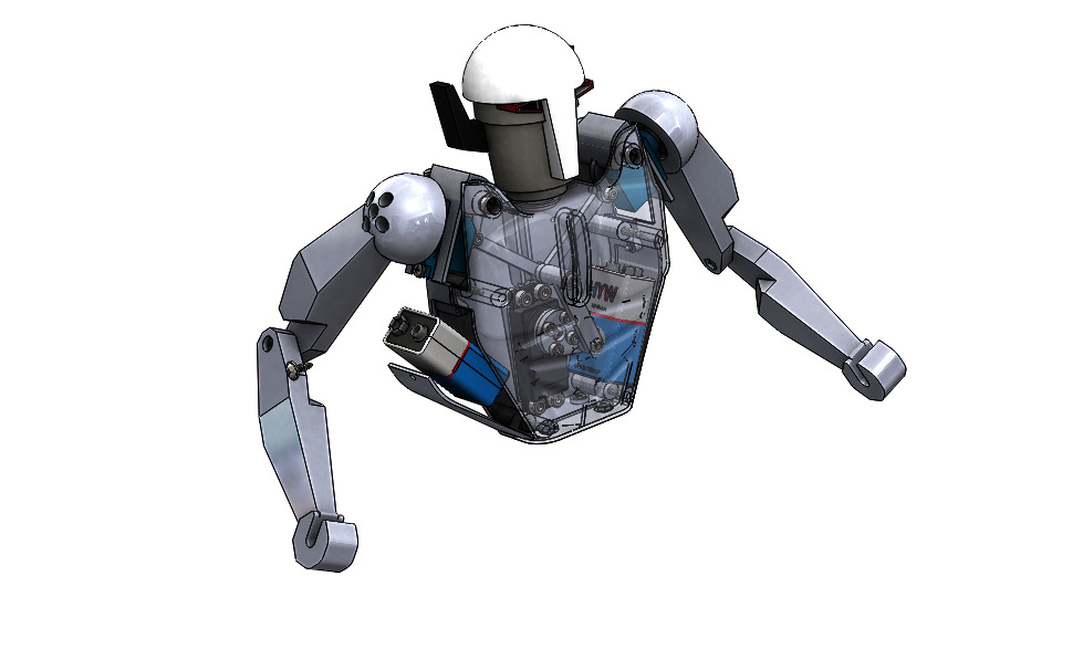 Humanoid Robot Body 3D model 3D printable | CGTrader