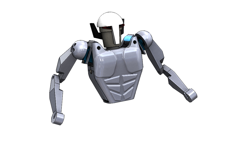 Humanoid Robot Body 3D model 3D printable | CGTrader