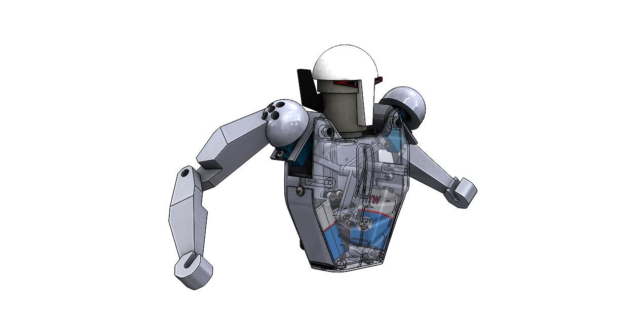 Humanoid Robot Body 3D model 3D printable | CGTrader