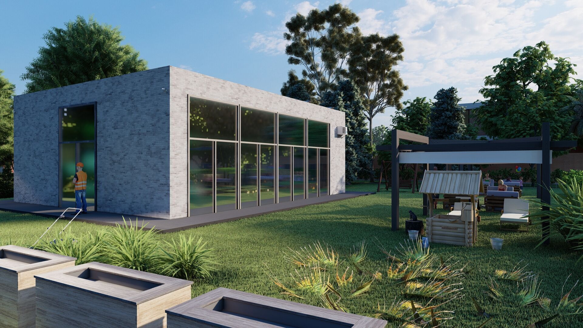 Lumion brick house free VR / AR / low-poly 3D model | CGTrader