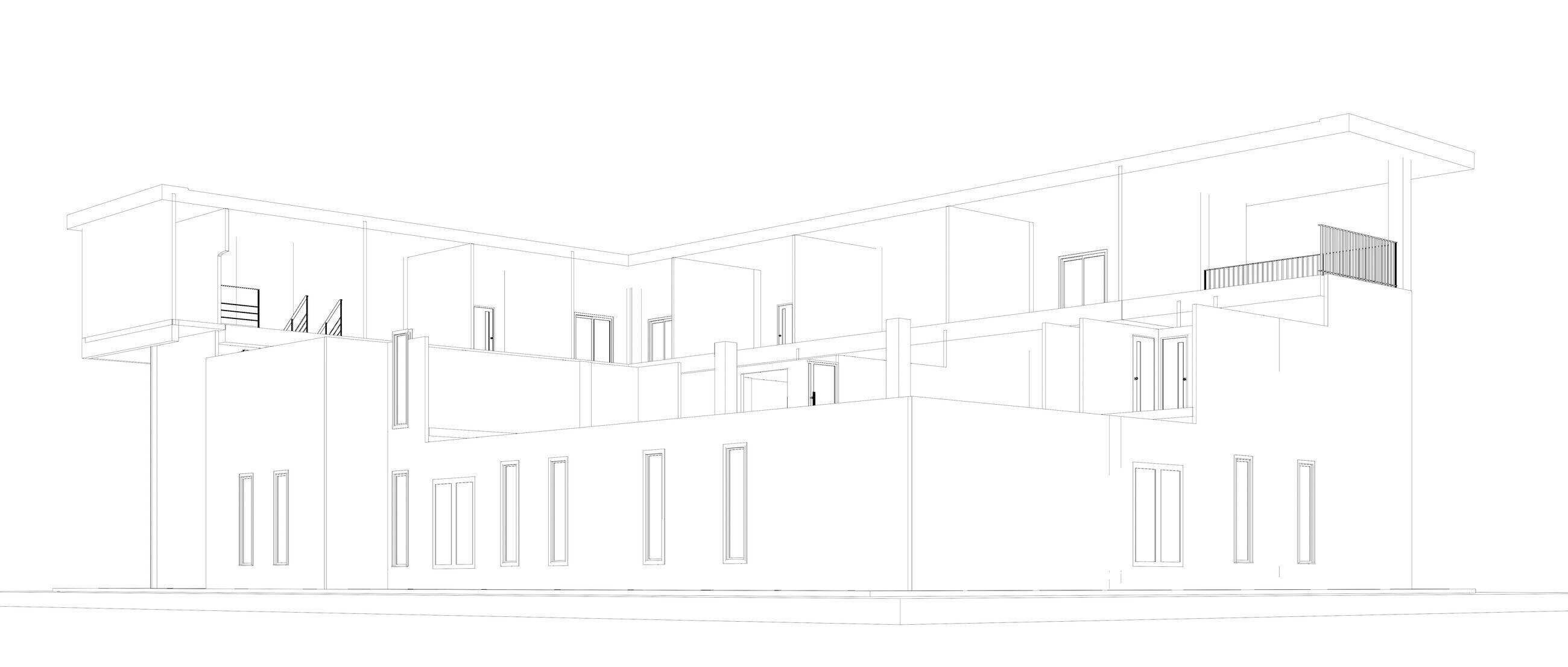 Home office in cutaway section 25-09 3D model | CGTrader