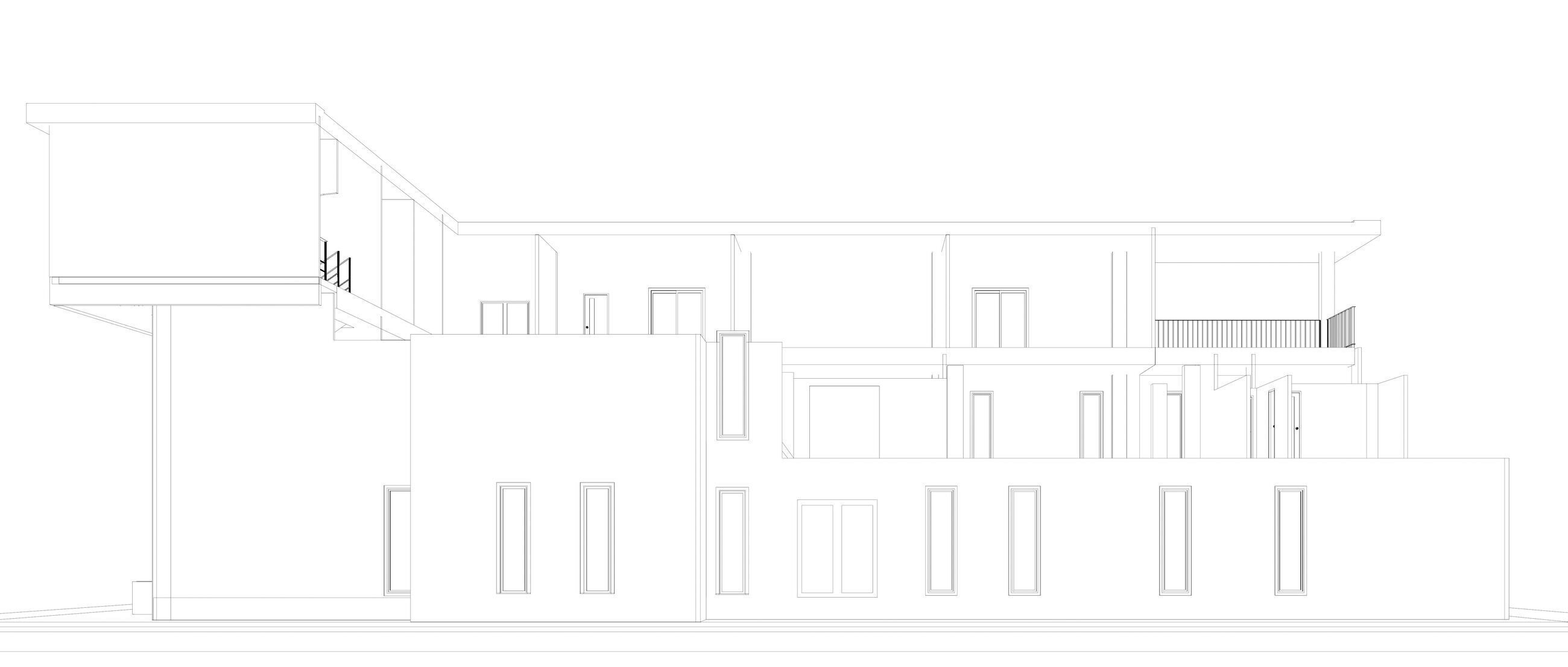 Home office in cutaway section 25-09 3D model | CGTrader