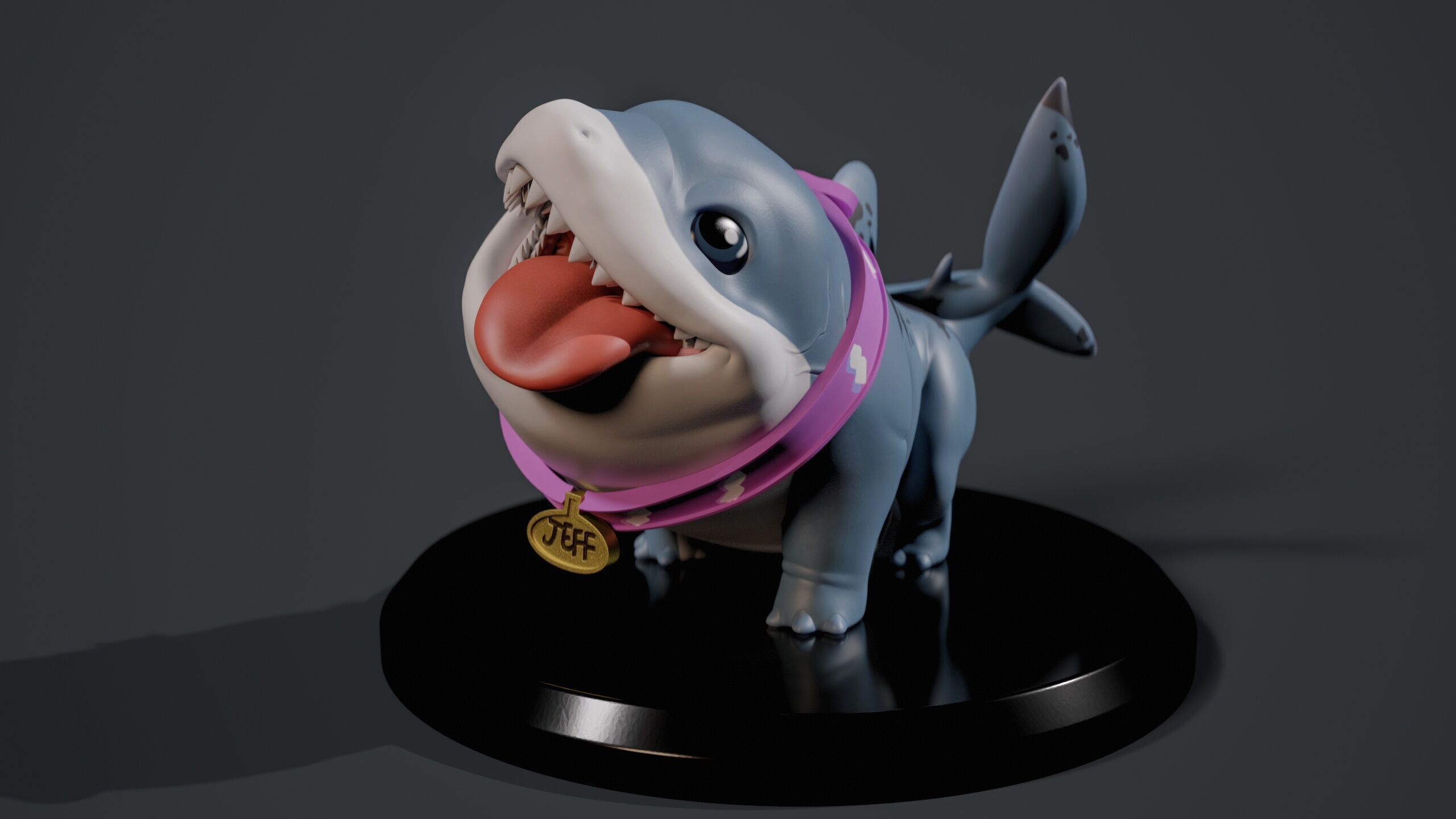 Jeff the Shark 3D model 3D printable | CGTrader