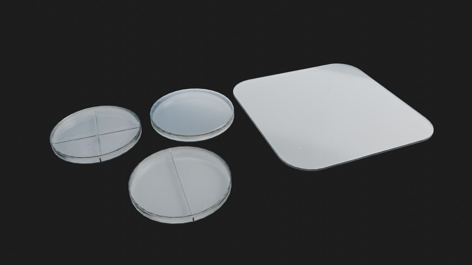 3D model Laboratory Petri dishes VR / AR / low-poly | CGTrader