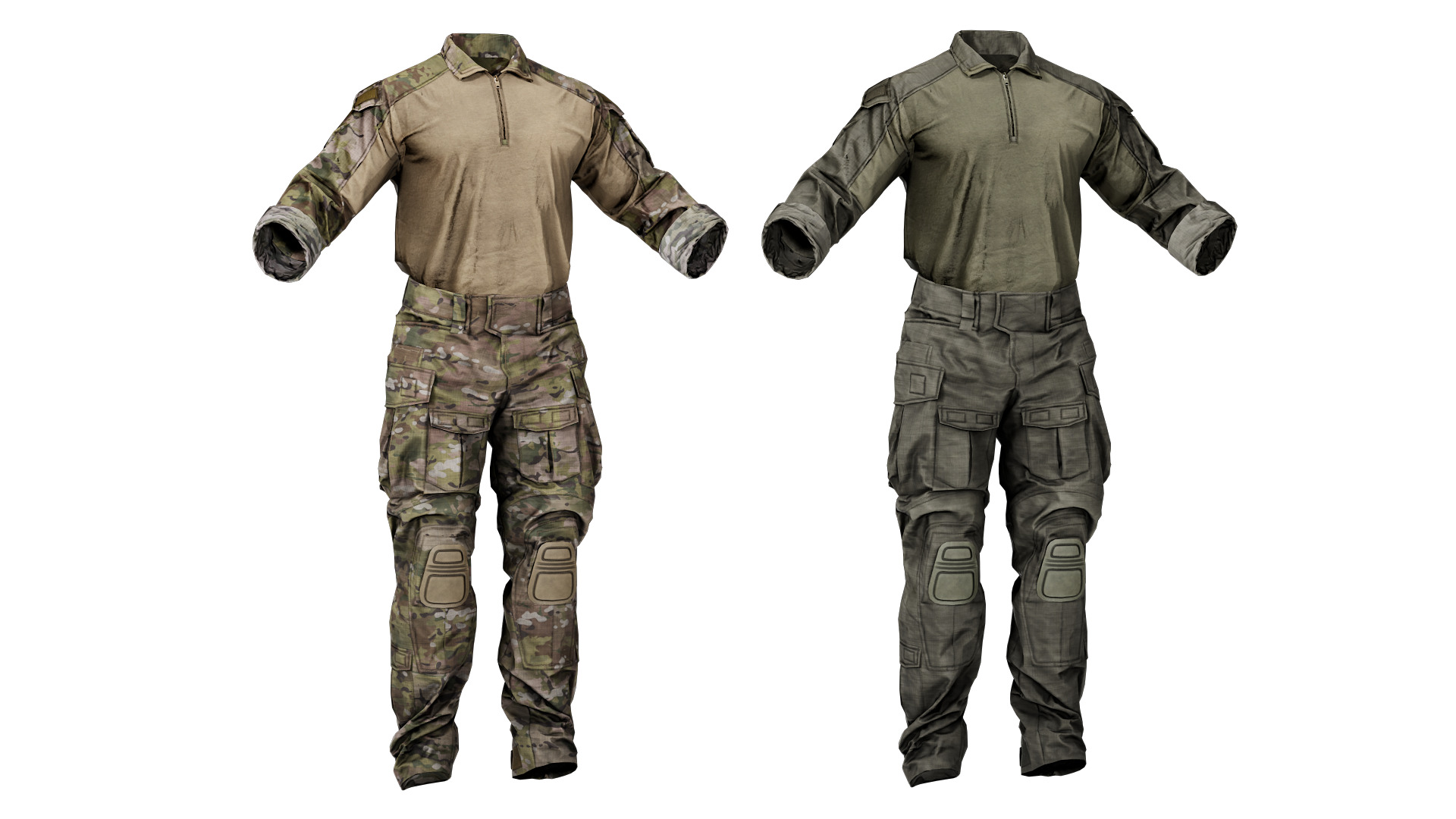 3D model CRYE PRECISION COMBAT UNIFORM G3 VR / AR / low-poly | CGTrader