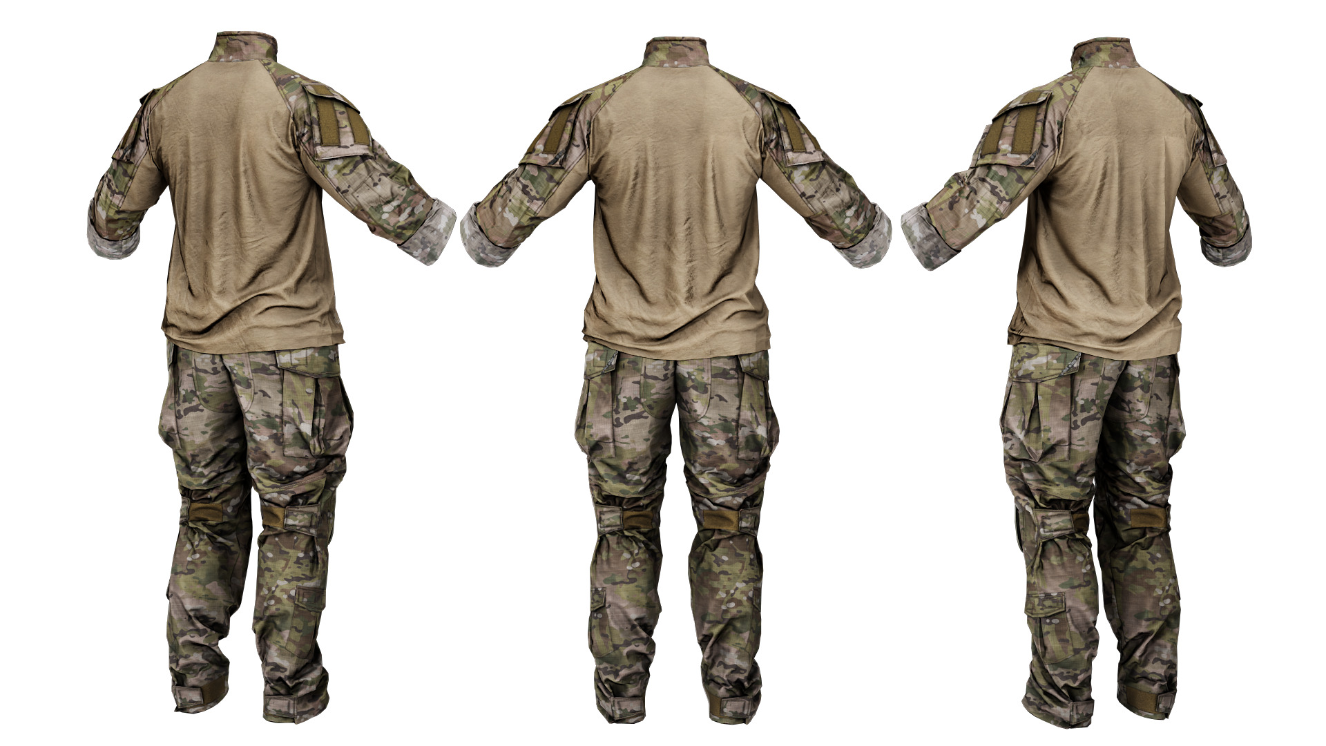 3D model CRYE PRECISION COMBAT UNIFORM G3 VR / AR / low-poly | CGTrader