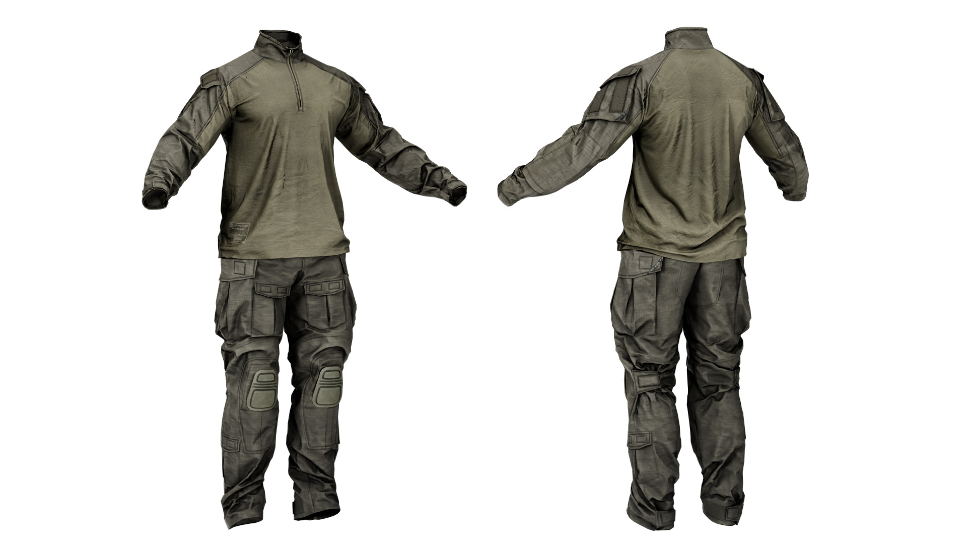 3D model CRYE PRECISION COMBAT UNIFORM G3 VR / AR / low-poly | CGTrader