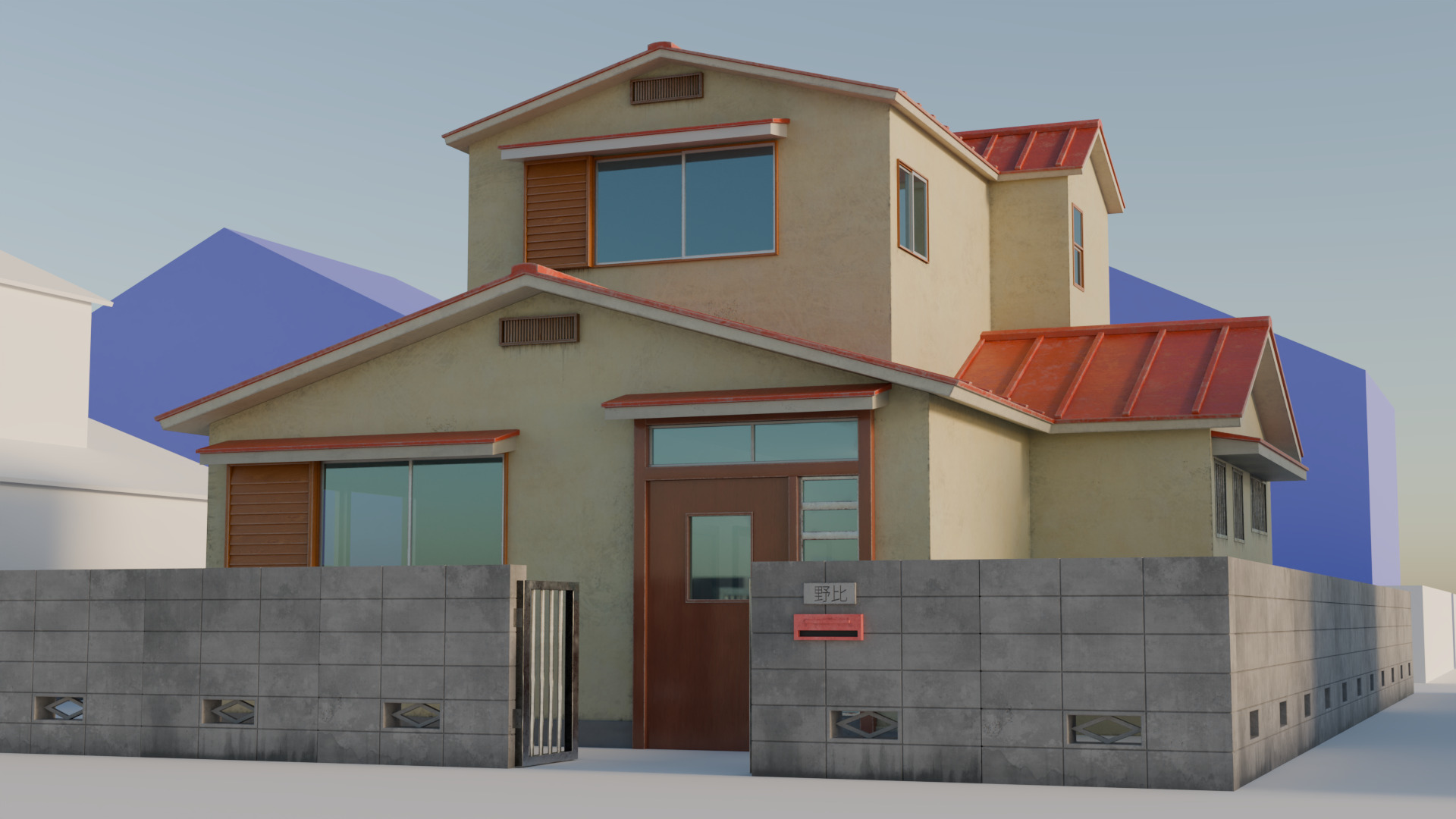 Doraemon House Exterior free VR / AR / low-poly 3D model | CGTrader