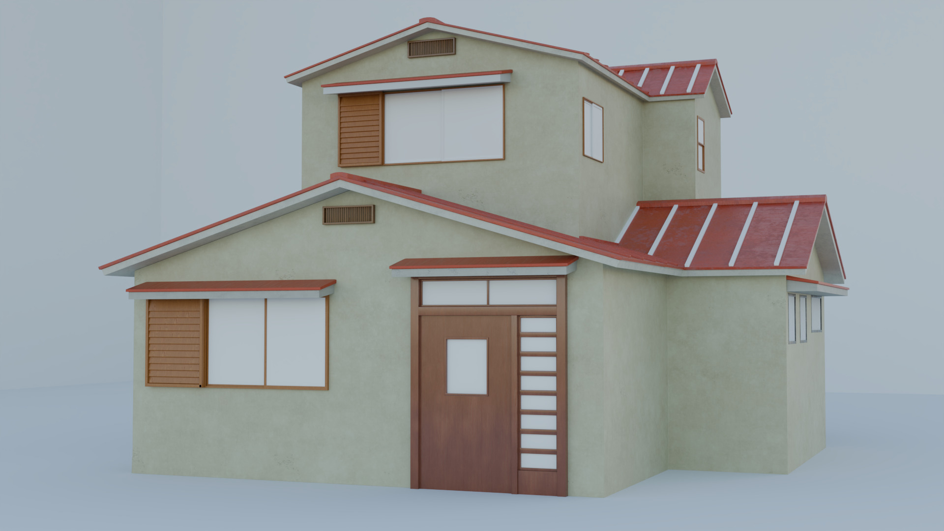 Doraemon House Exterior free VR / AR / low-poly 3D model | CGTrader