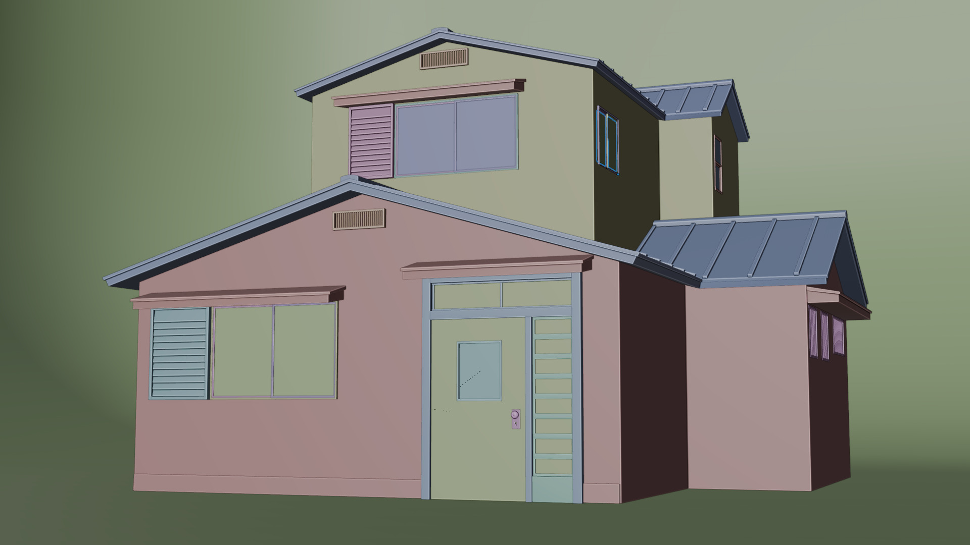 Doraemon House Exterior free VR / AR / low-poly 3D model | CGTrader