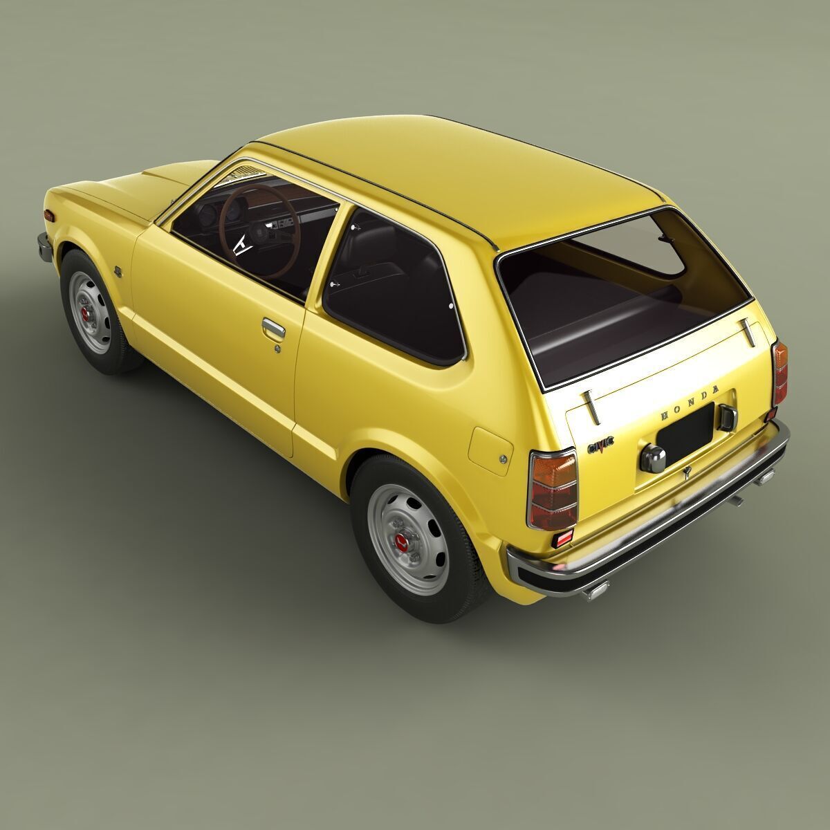 Honda Civic mk1 3D model | CGTrader