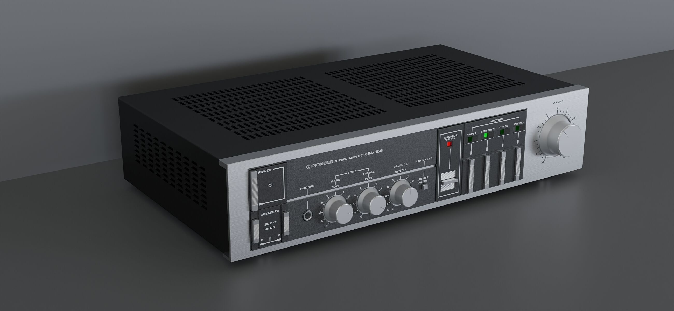 Japanese Vintage Integrated Amplifier 77 3D model | CGTrader
