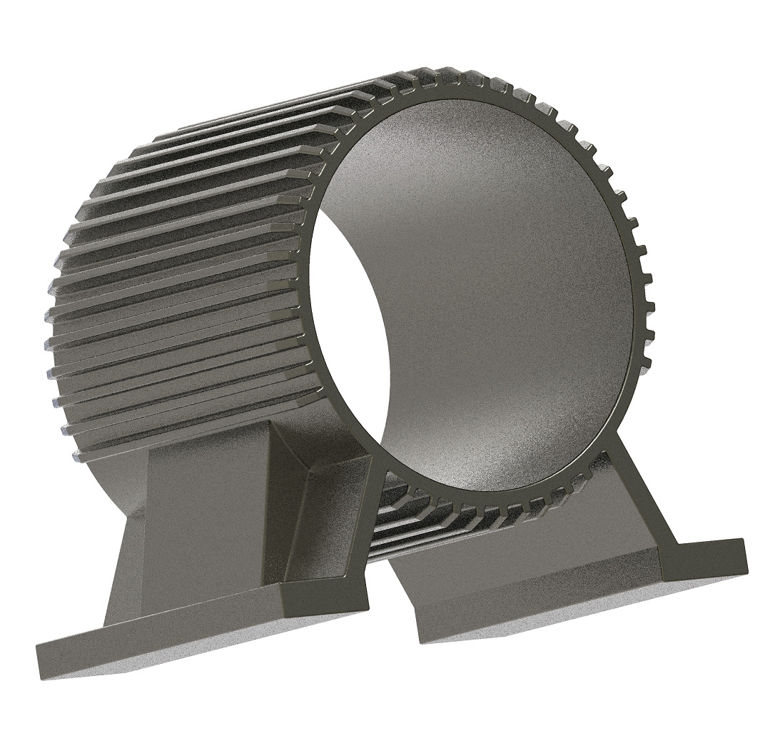 Electric Motor Casing 3D model 3D printable | CGTrader