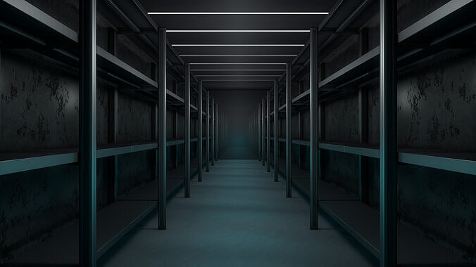 Empty Storage Room 3D model | CGTrader