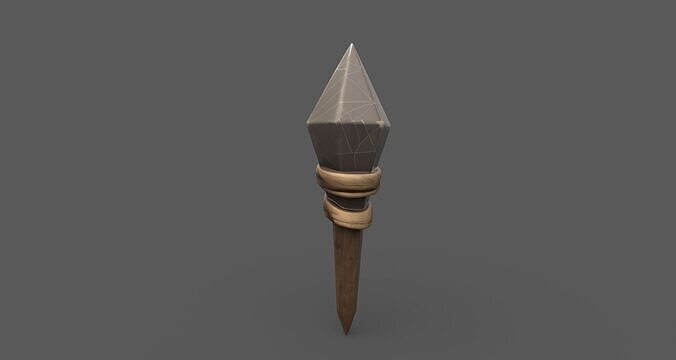 Stylized Crystal Dagger - Free Game-Ready Asset free VR / AR / low-poly ...