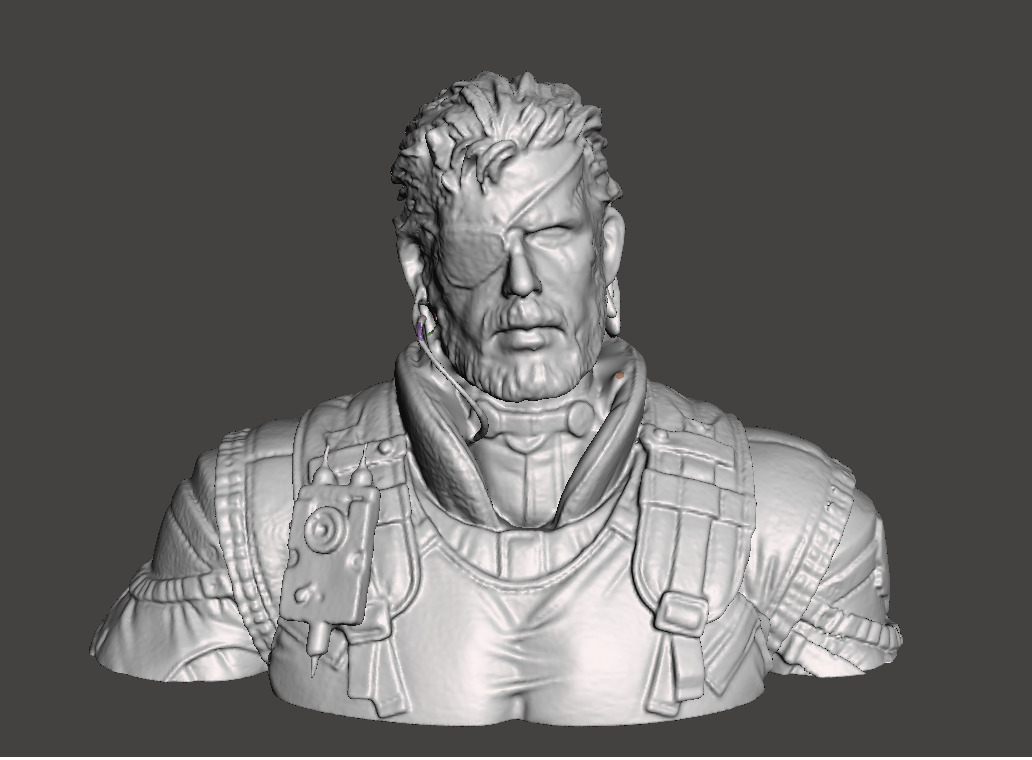 Big Boss V Snake Bust Metal Gear Solid 3D model | CGTrader