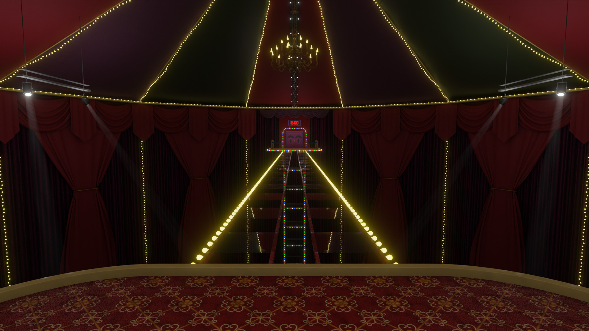 Squid Game Glass Bridge Map 3D model | CGTrader