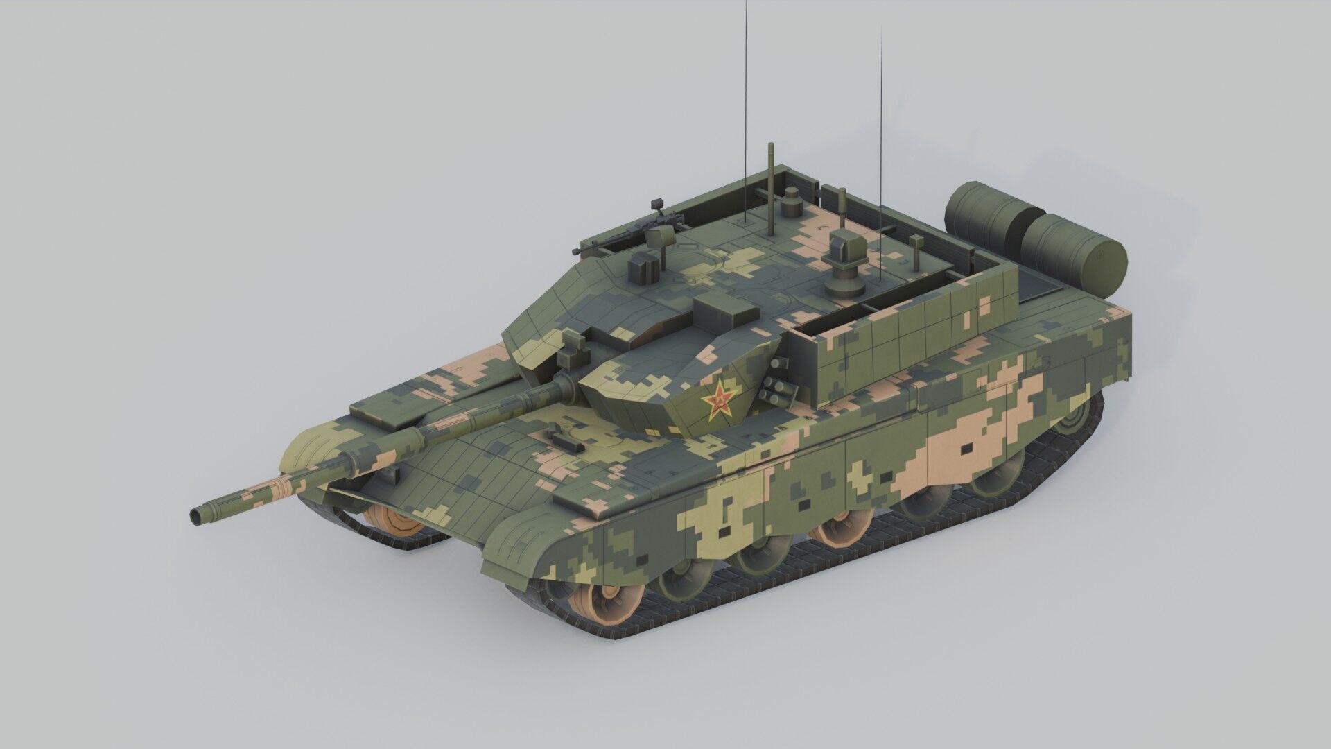 3D model Type 99A Chinese Main Battle Tank VR / AR / low-poly | CGTrader