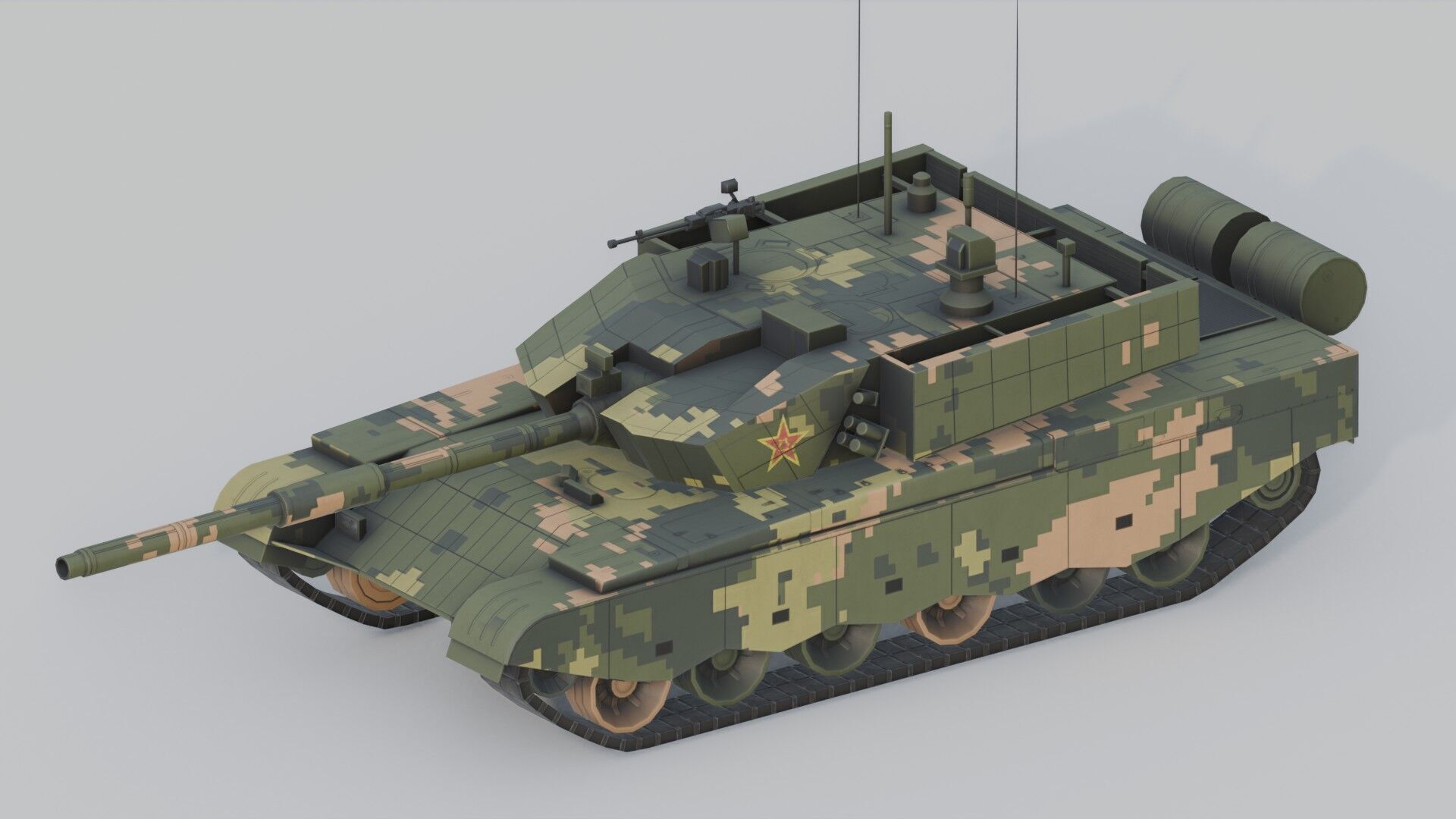3D model Type 99A Chinese Main Battle Tank VR / AR / low-poly | CGTrader