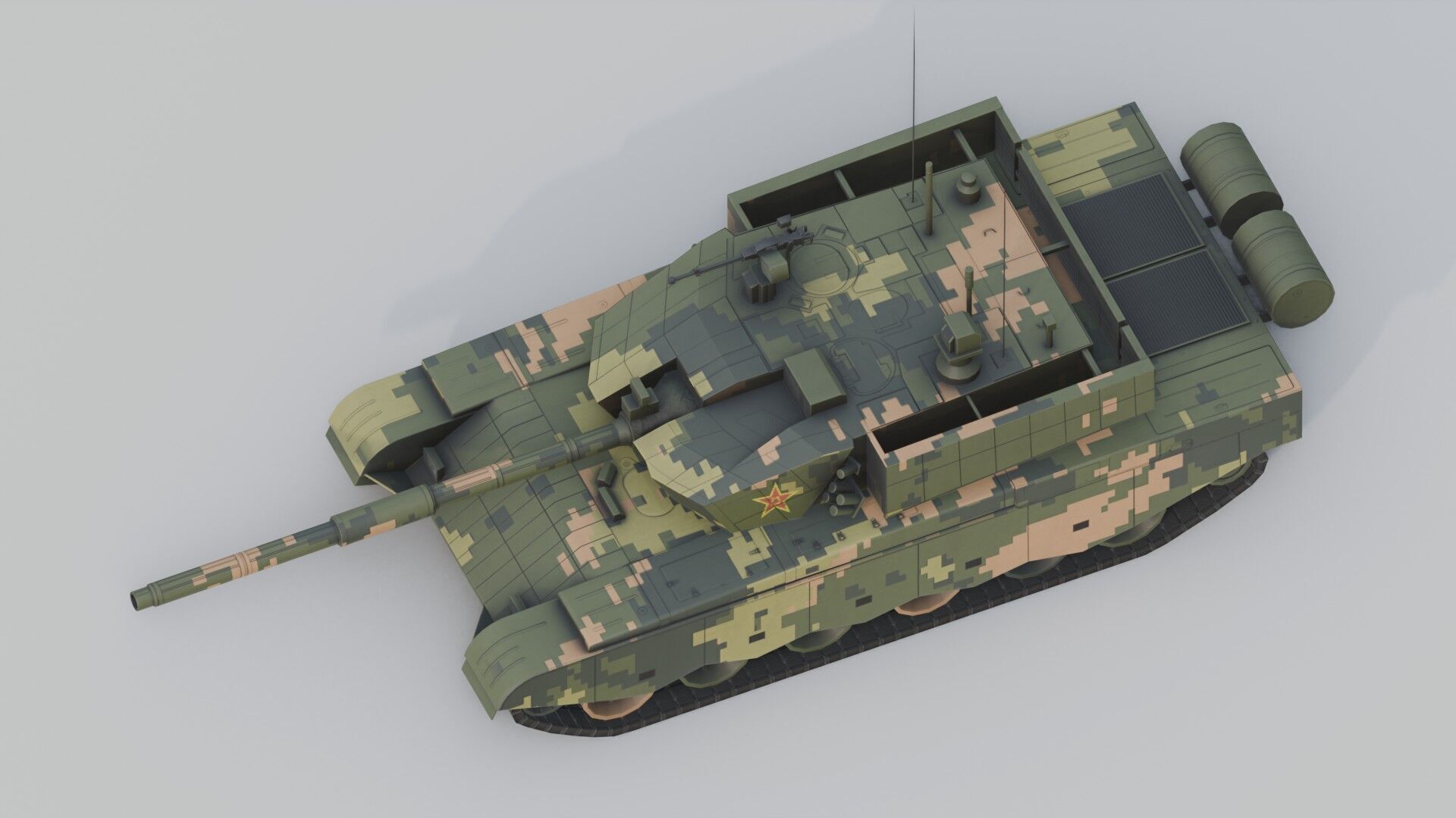 3D model Type 99A Chinese Main Battle Tank VR / AR / low-poly | CGTrader