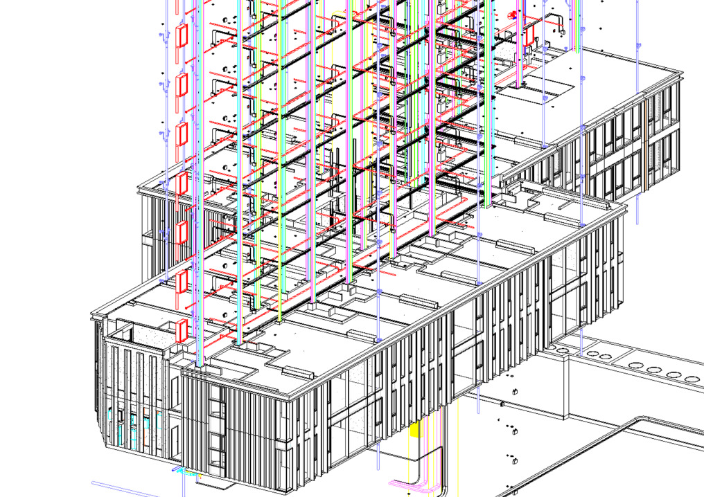 Revit MEP All System with unit floorplate Project Model 3D model | CGTrader
