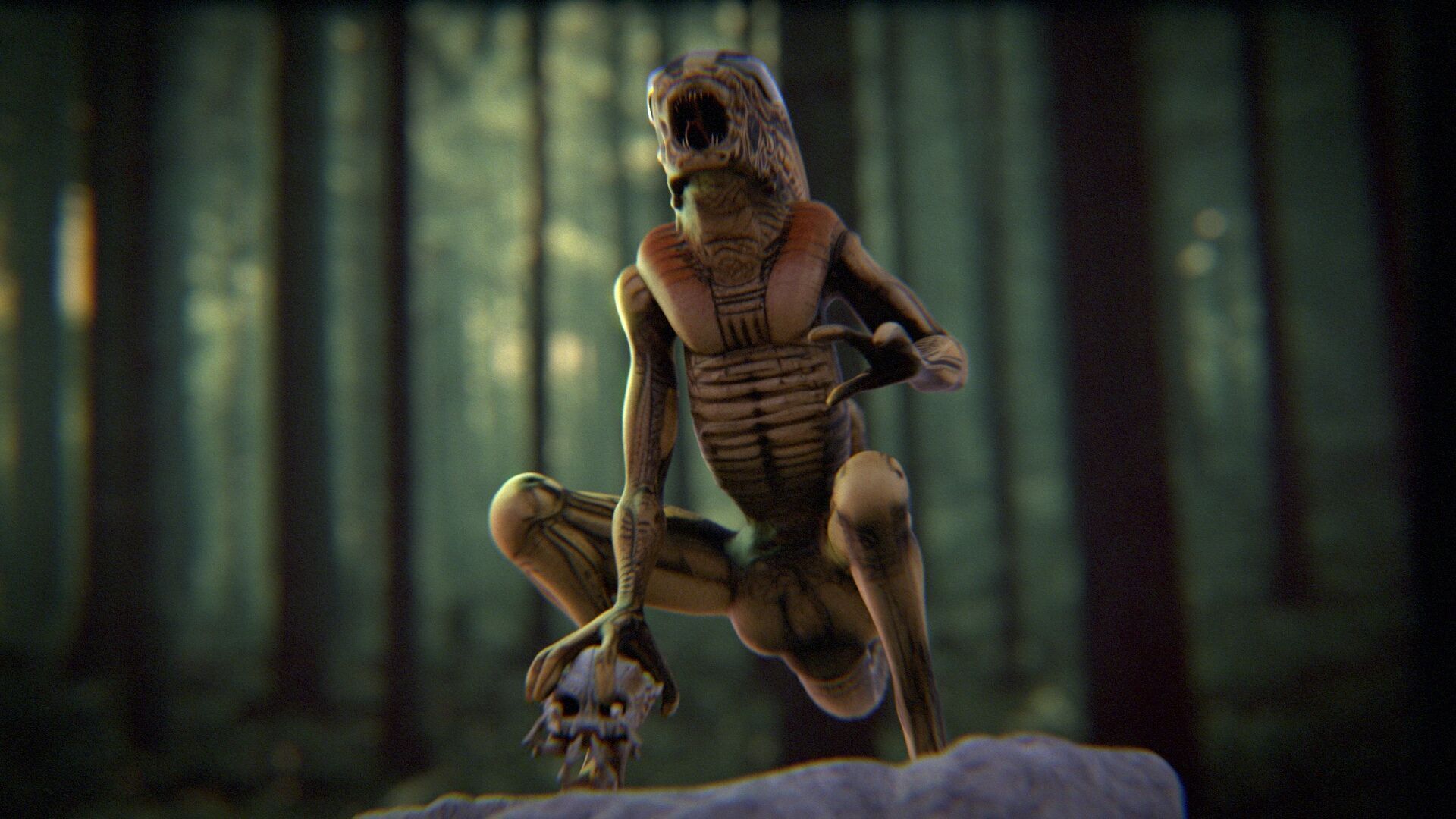 Alien Predator Creature high poly 3D model | CGTrader