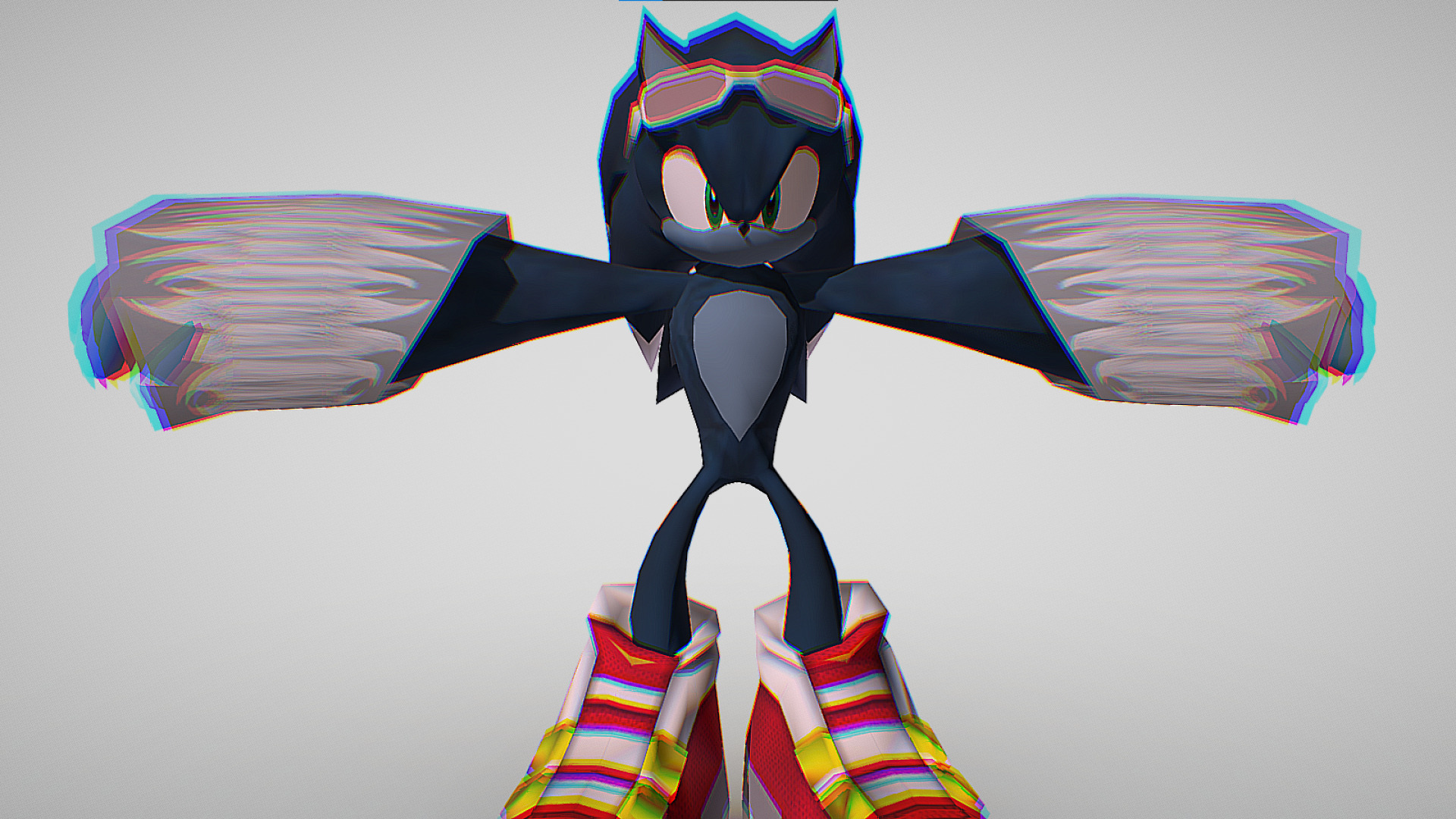 Sonic Werehog - Sonic the Hedgehog - Sonic Riders 3D model rigged ...