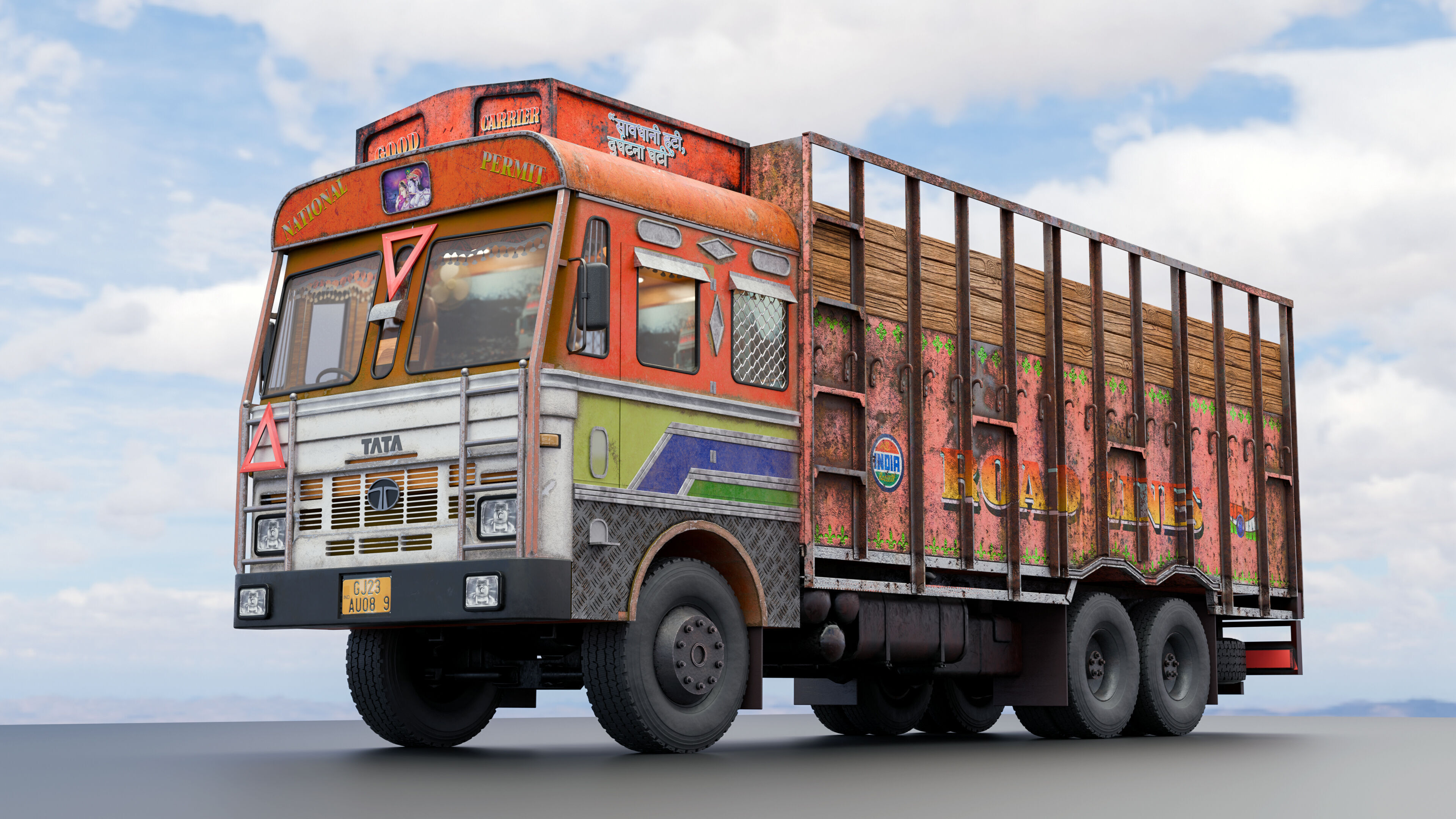 Tata Truck 3D model | CGTrader