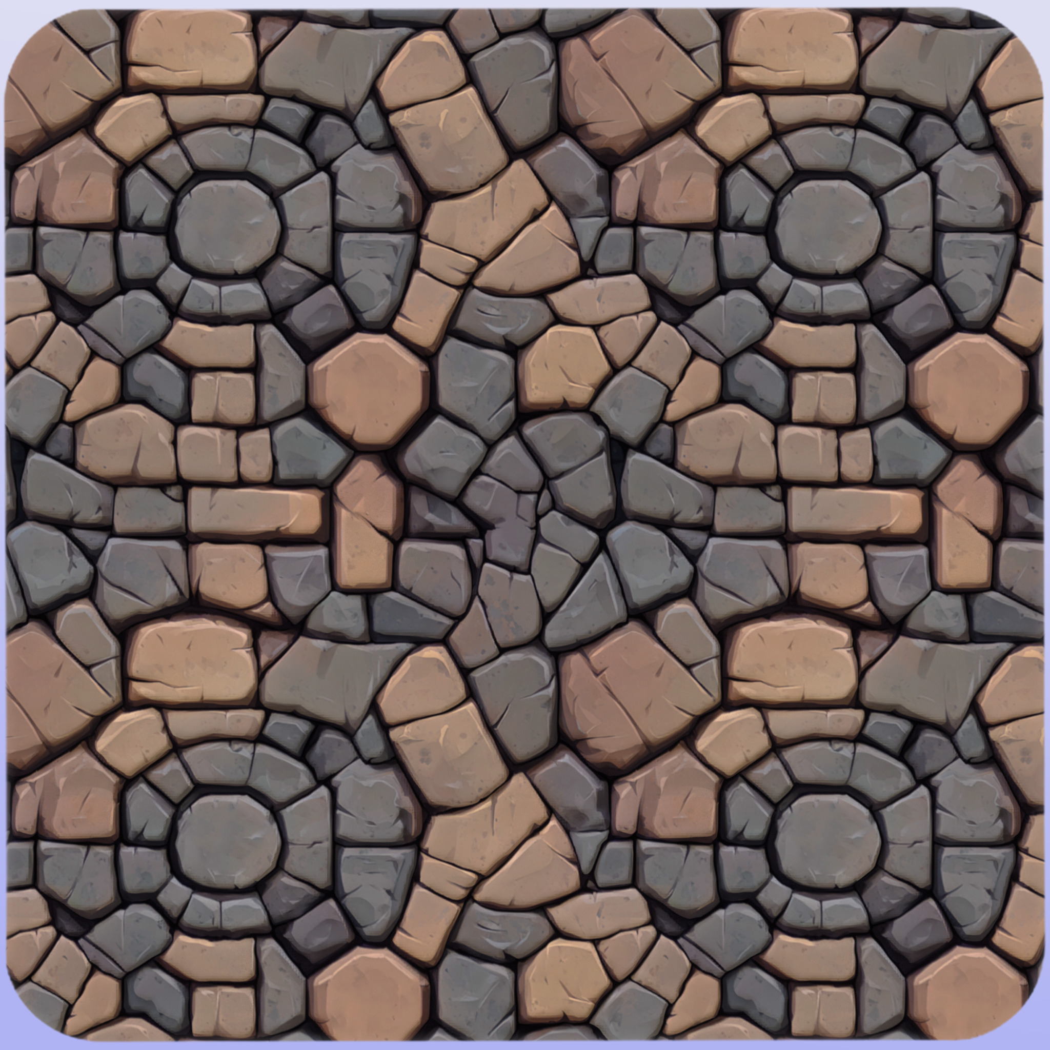 Stylized Stone Floor Seamless Texture Texture | CGTrader
