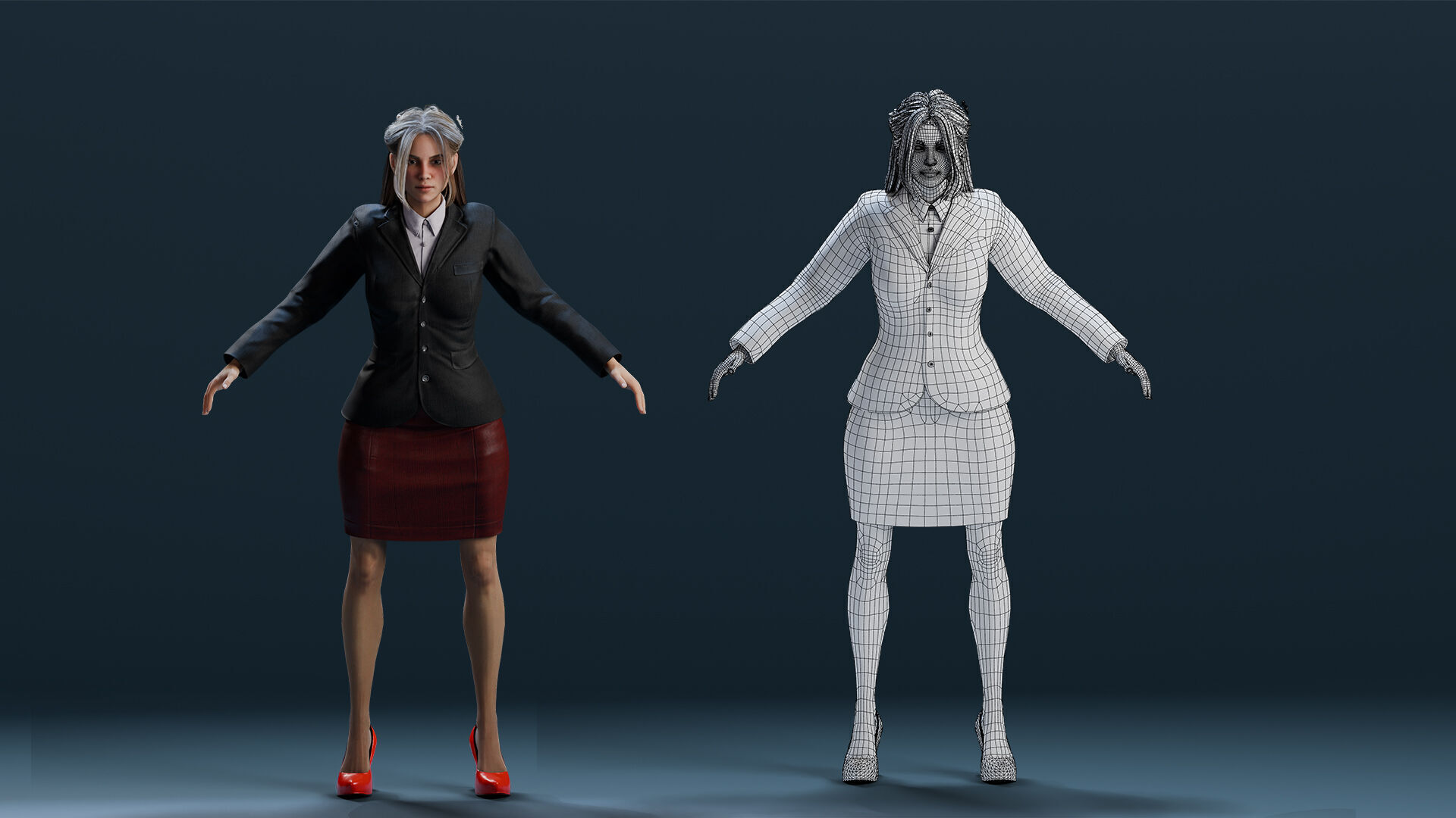 Riya-Realistic girl free VR / AR / low-poly 3D model rigged | CGTrader