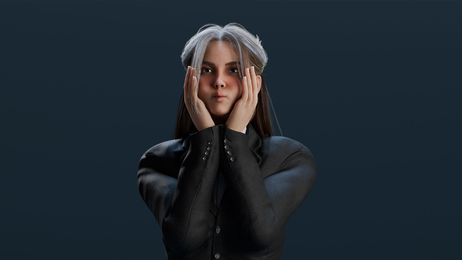 Riya-Realistic girl free VR / AR / low-poly 3D model rigged | CGTrader