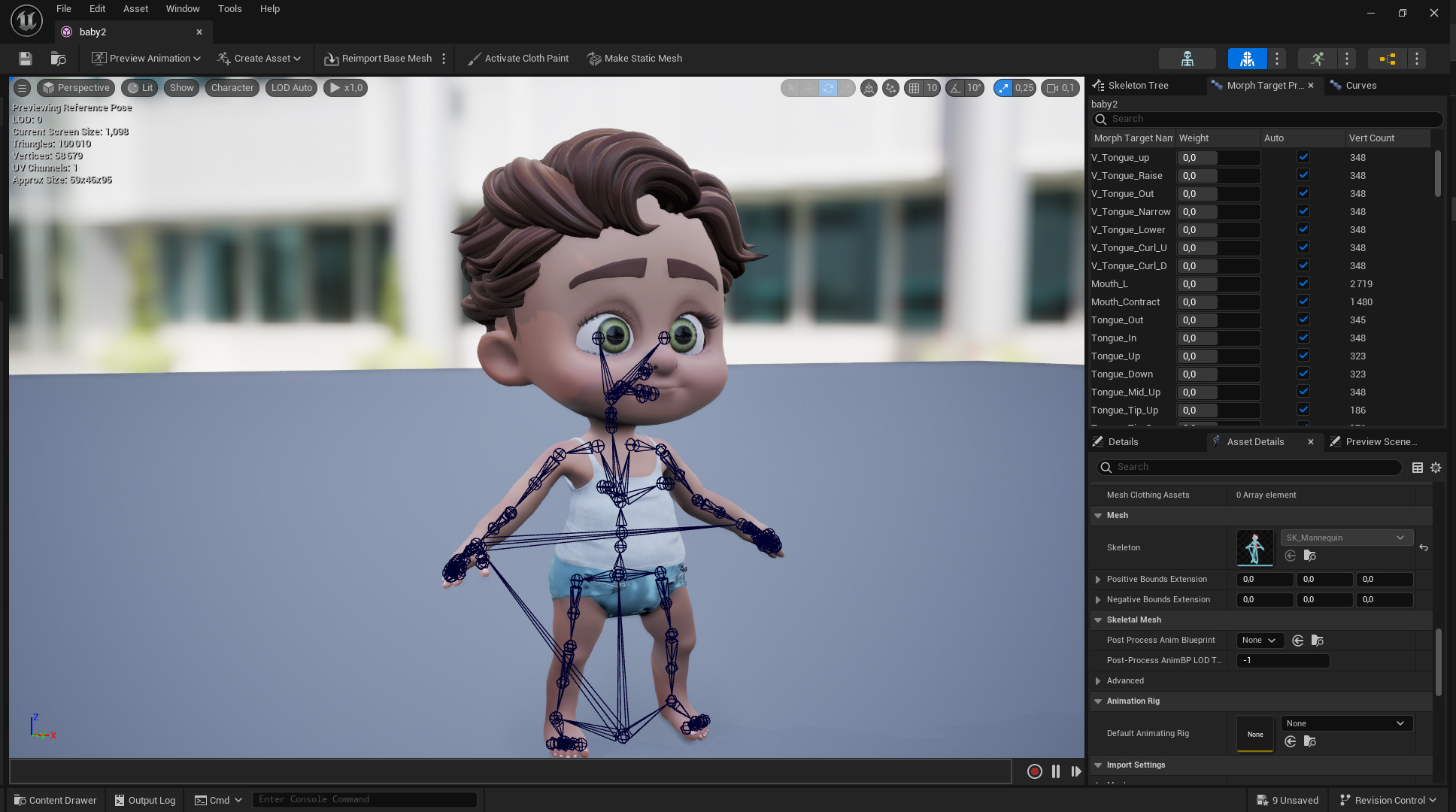 3D model Adorable Cartoon Baby Rigged Boy Model Stylized Toon VR / AR ...