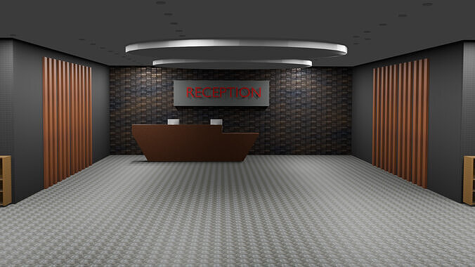 Reception Area 3D model | CGTrader