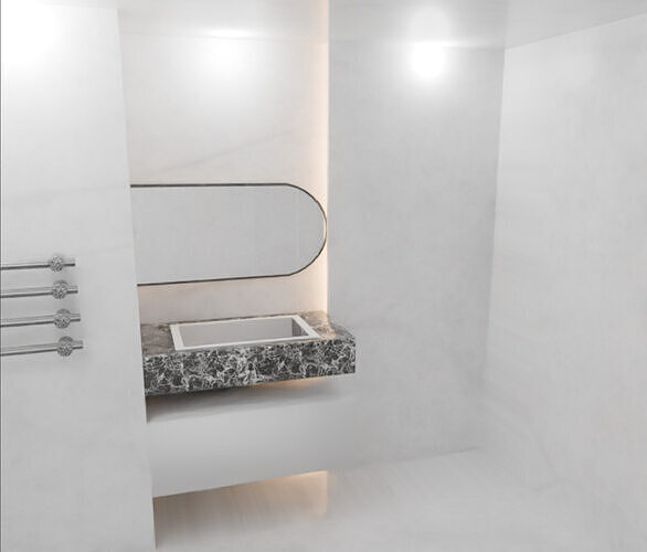 empty bathroom for models free 3D model | CGTrader