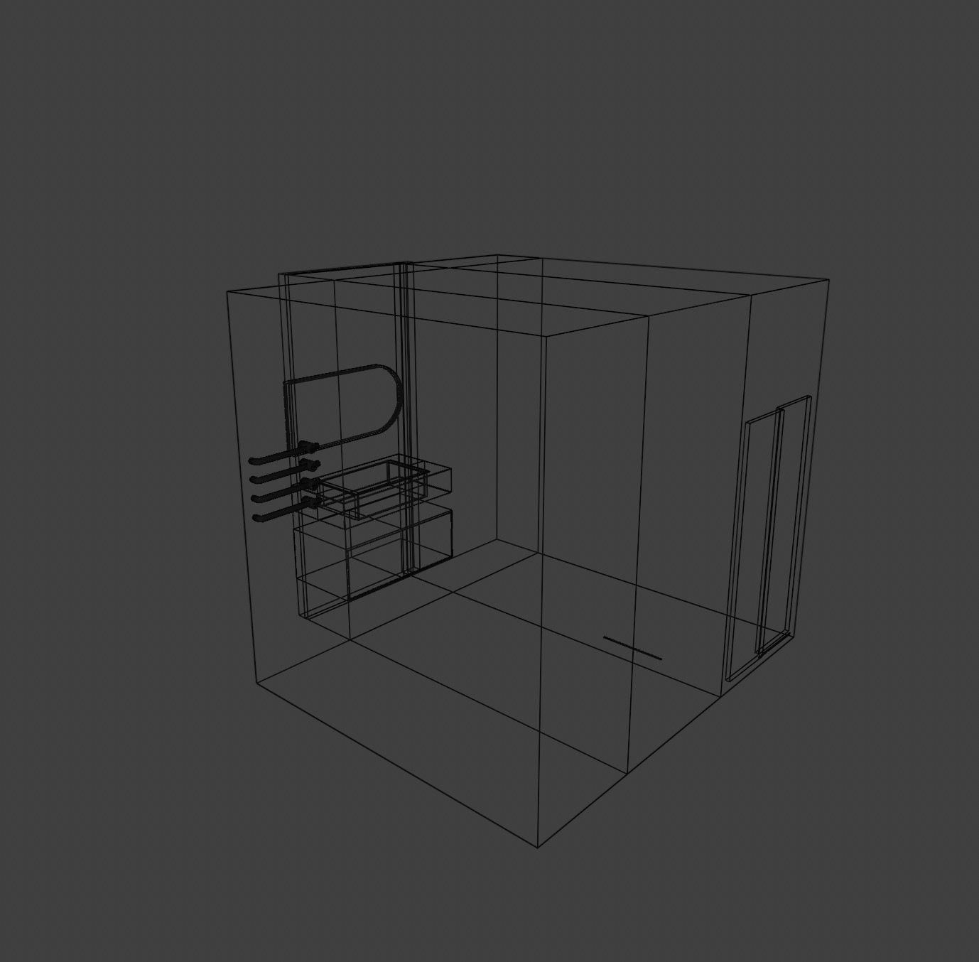 empty bathroom for models free 3D model | CGTrader