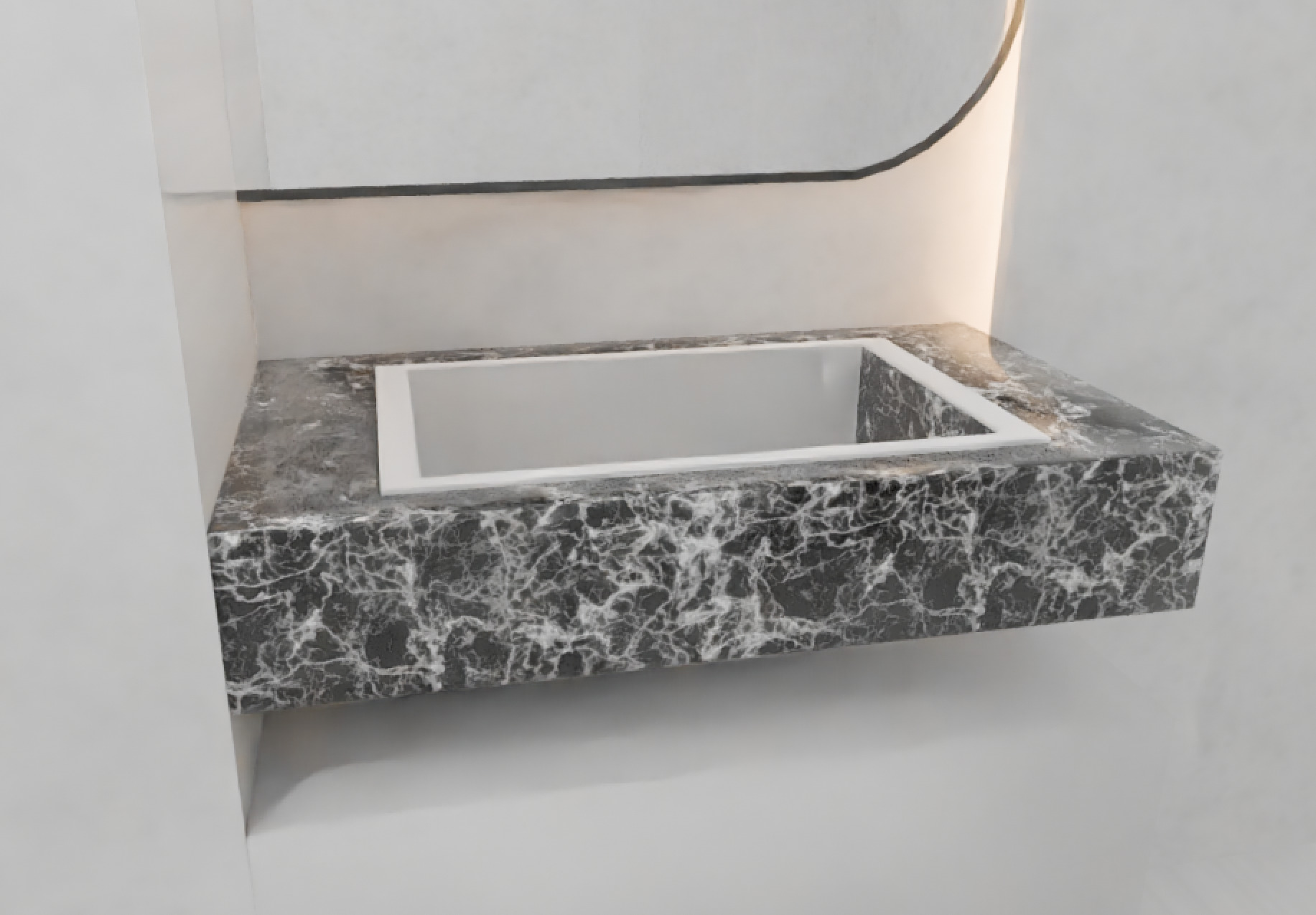 empty bathroom for models free 3D model | CGTrader