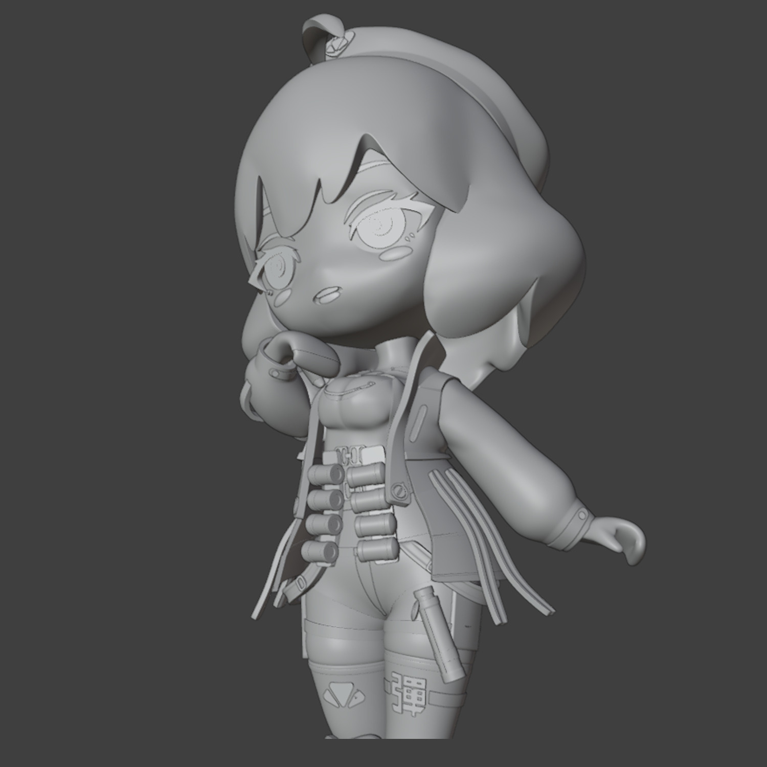 Anis Chibi figure - Nikke 3D print model 3D model 3D printable | CGTrader
