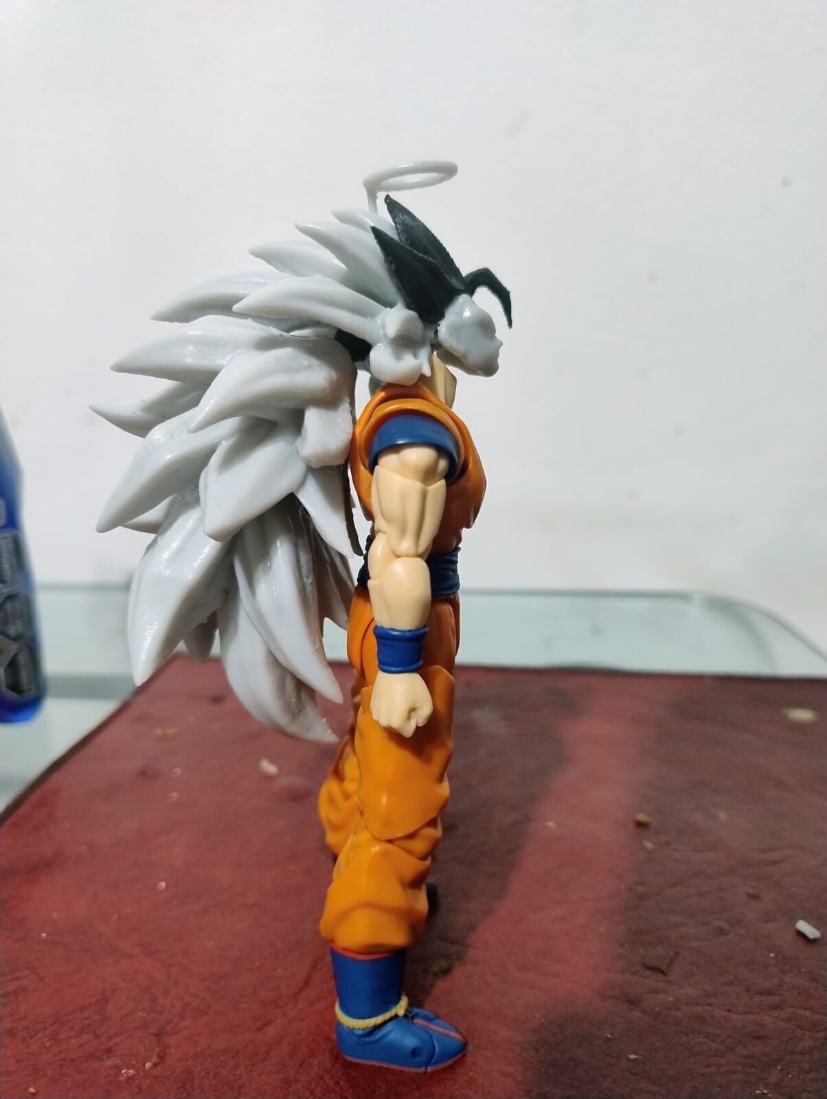 Sh figuarts Goku SSJ3 Head with hair articulated 3D model 3D printable ...