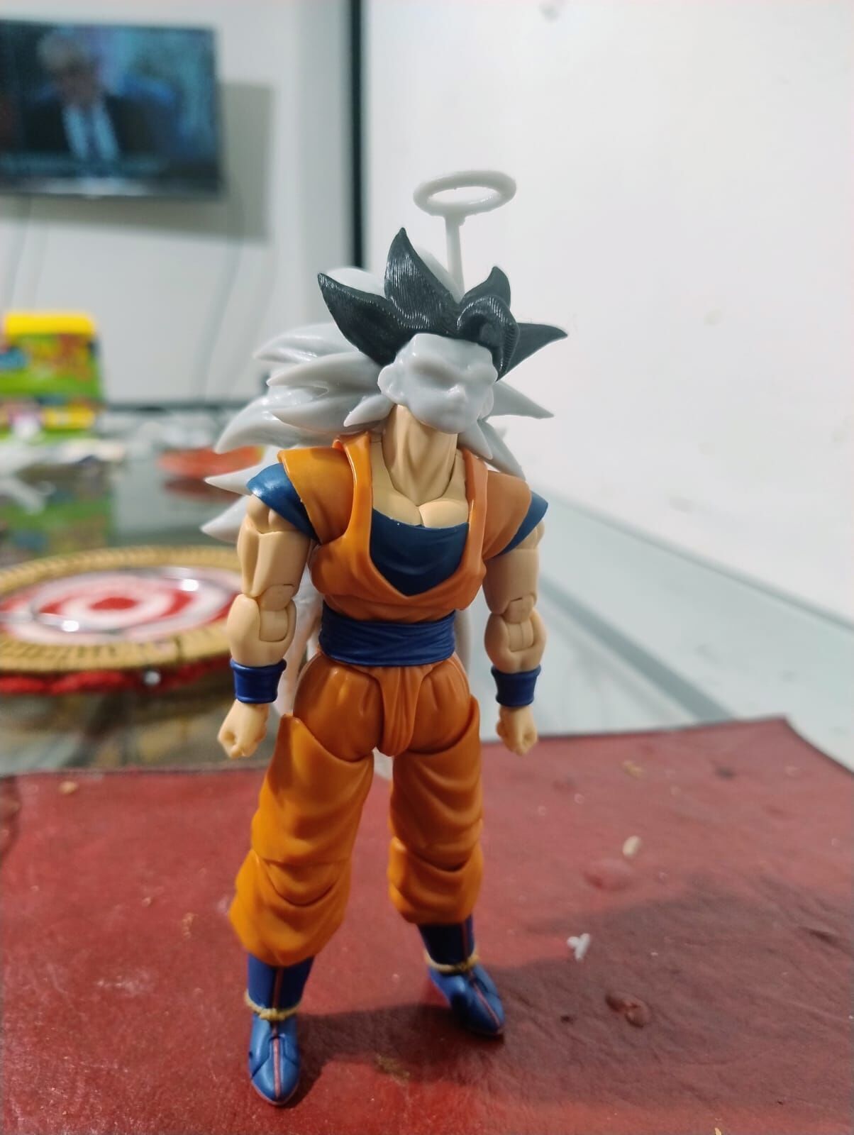 Sh figuarts Goku SSJ3 Head with hair articulated 3D model 3D printable ...